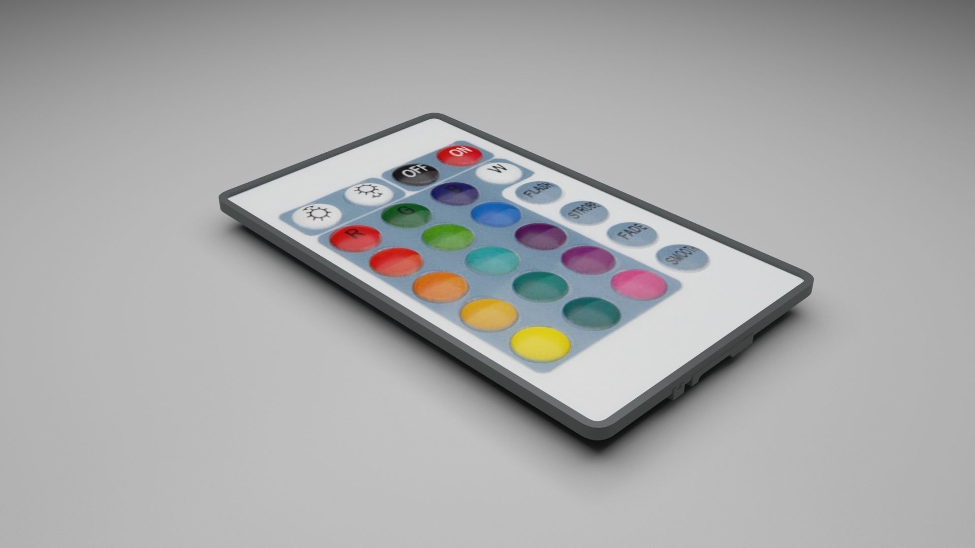 RGB Light Remote Control 3D model | CGTrader