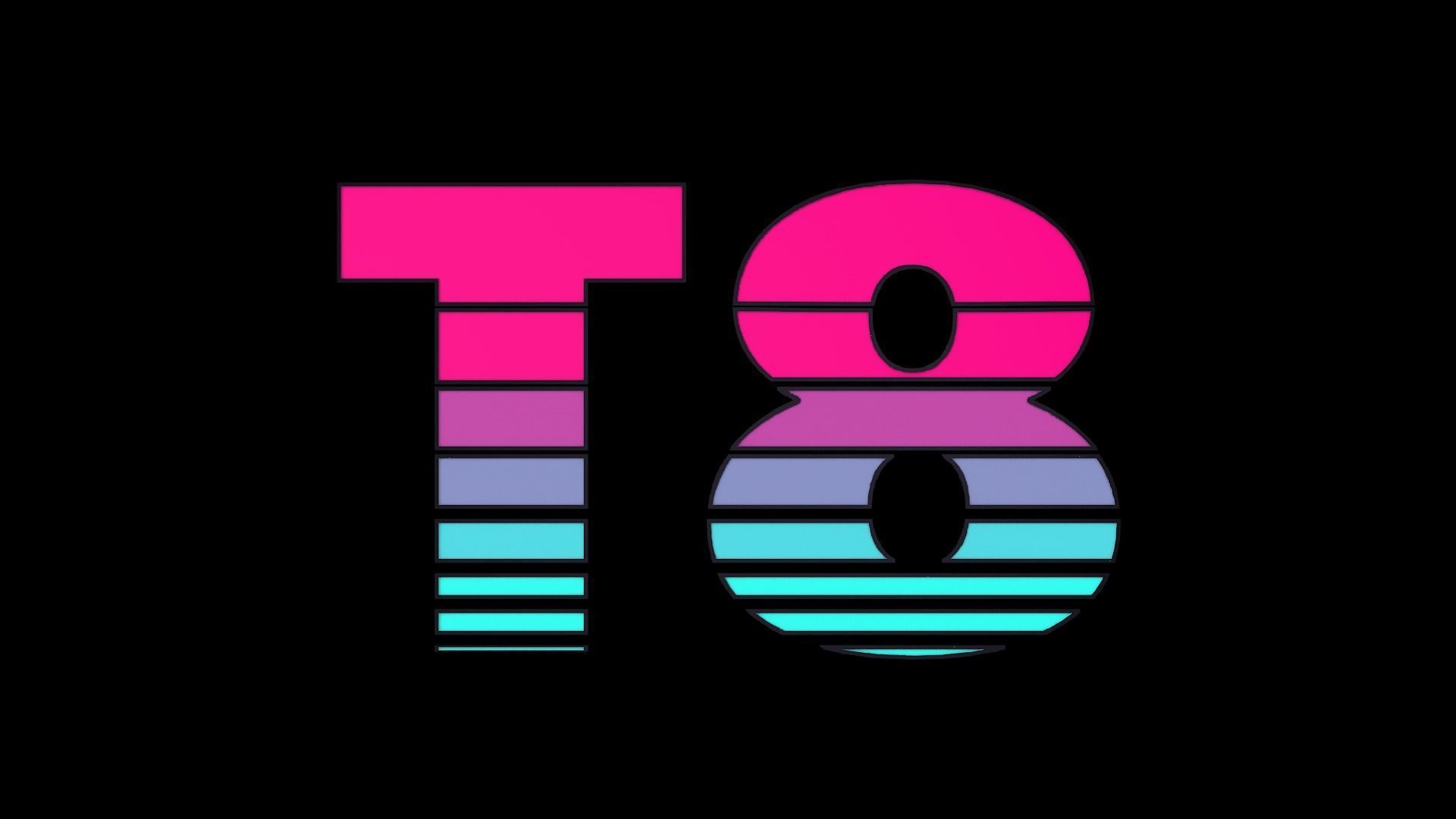 T8 - Tate McRae 3D Model LED Sign from Live Tour 2022 3D model | CGTrader