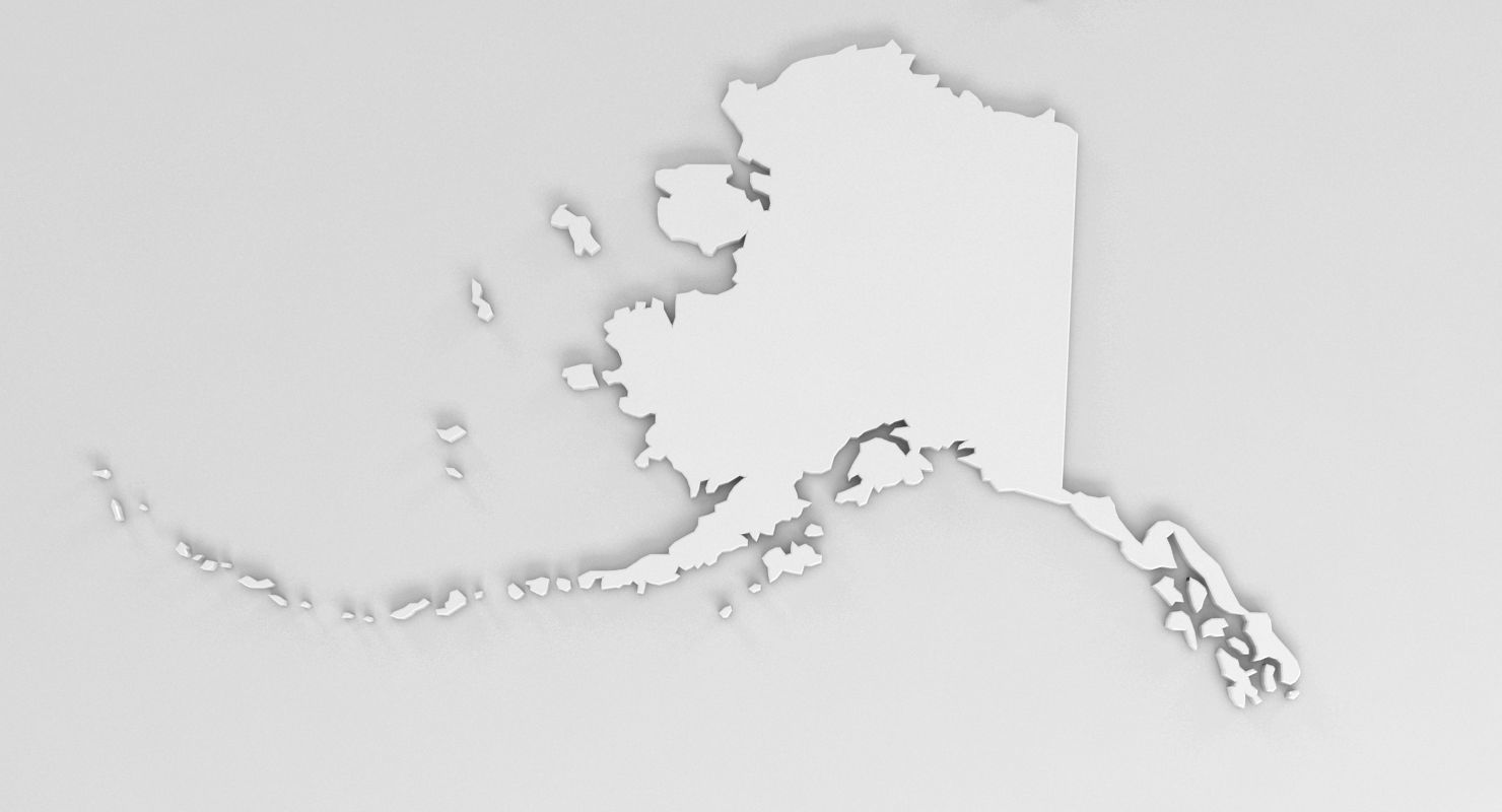 USA Map 3D model | CGTrader