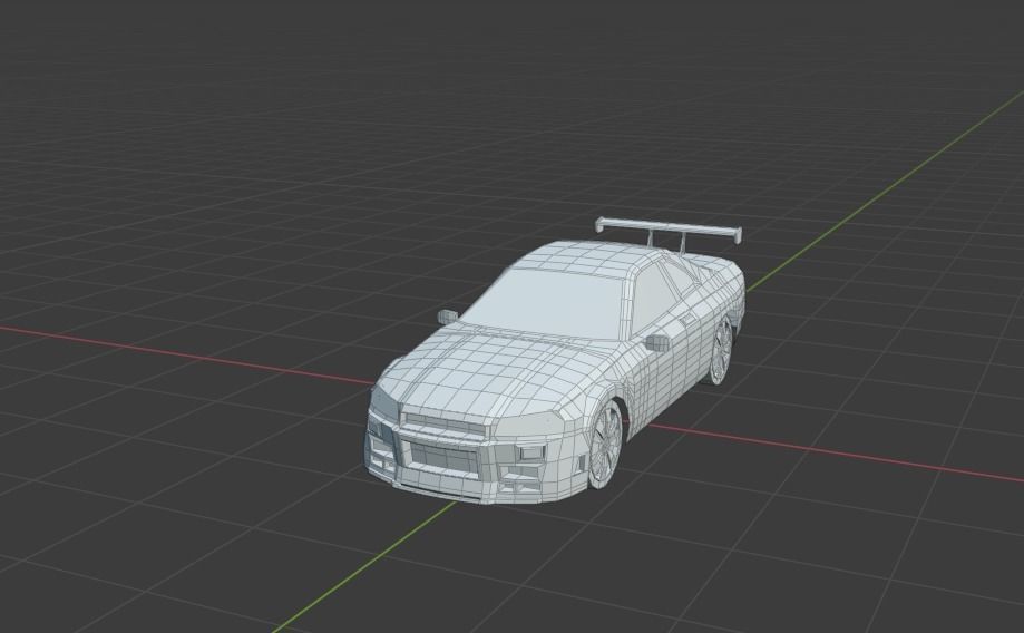 Nissan Skyline low poly game ready 3d model Low-poly 3D model free VR ...