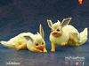 Flareon 3 poses - pre-supported eeveelution pokemon 3D model 3D ...