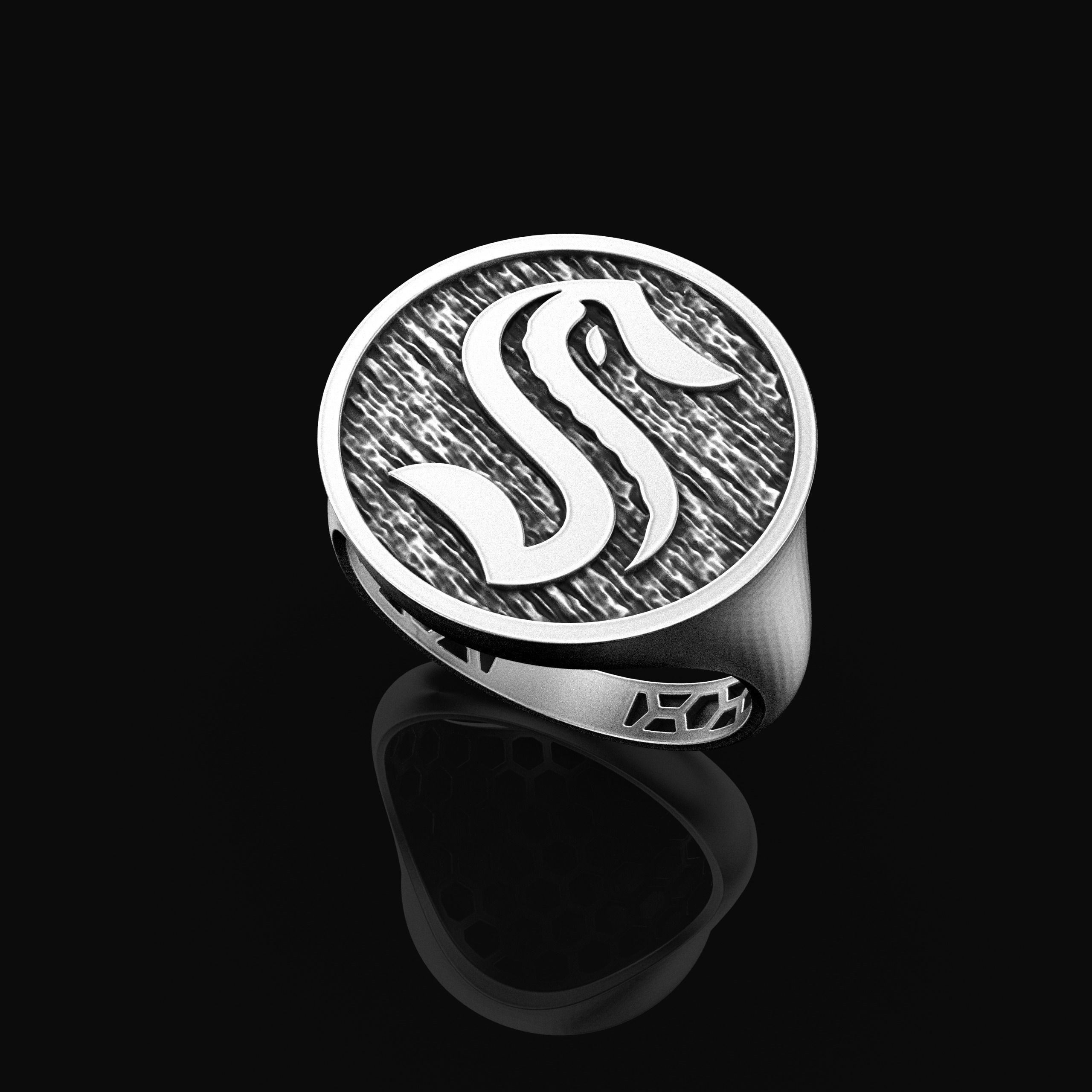 Seattle Kraken Ring Fan Rings NHL Hockey Rings 3D model 3D printable ...