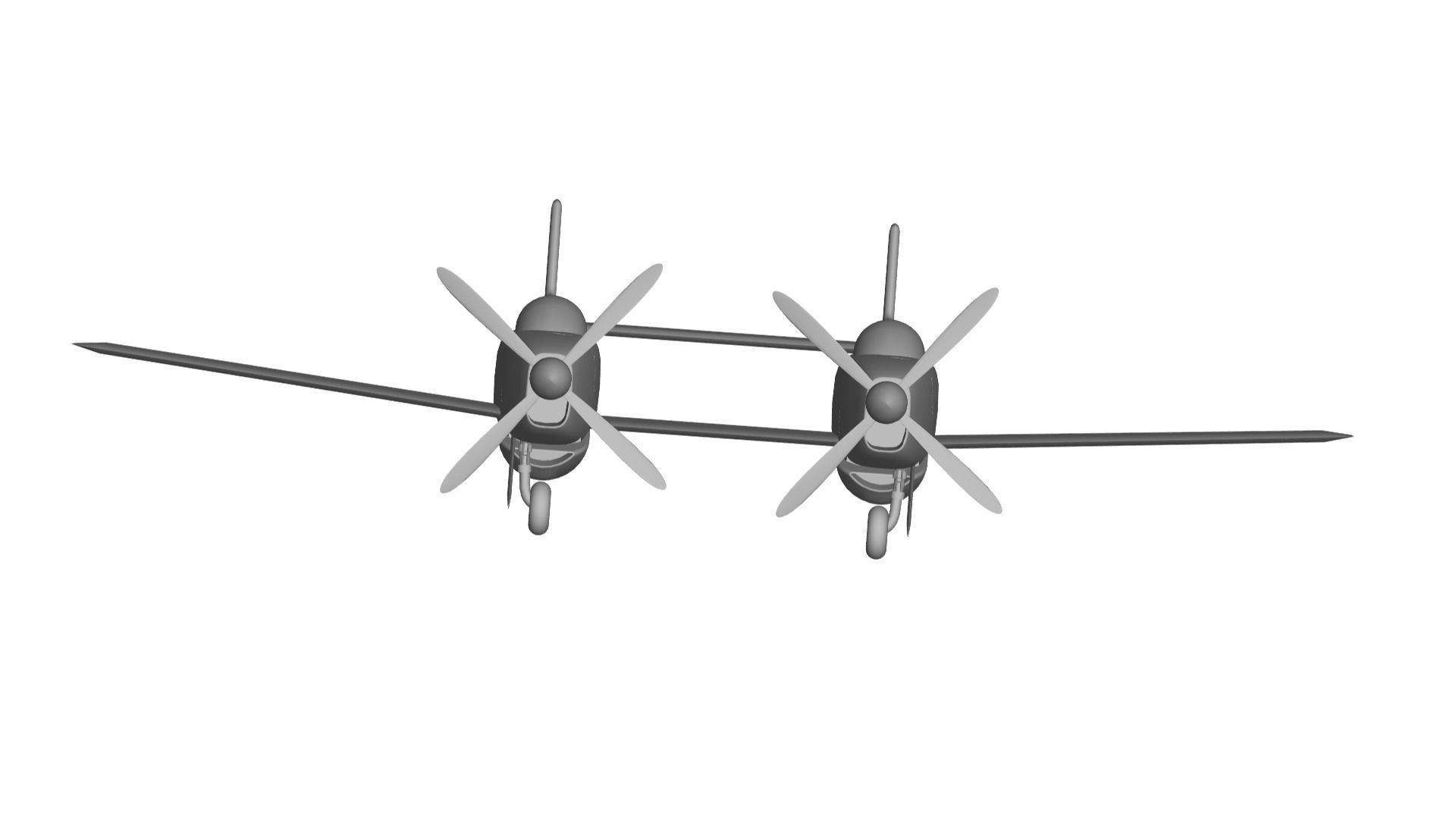 North American F-82 Twin Mustang 3D model | CGTrader