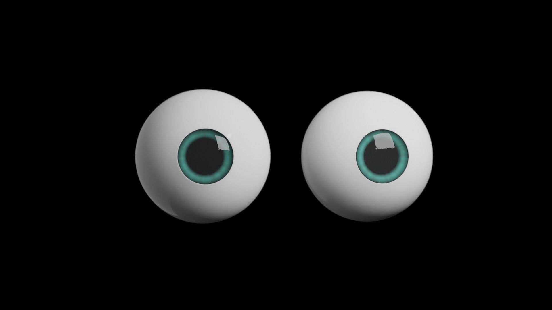 Stylized eyes 3D model | CGTrader