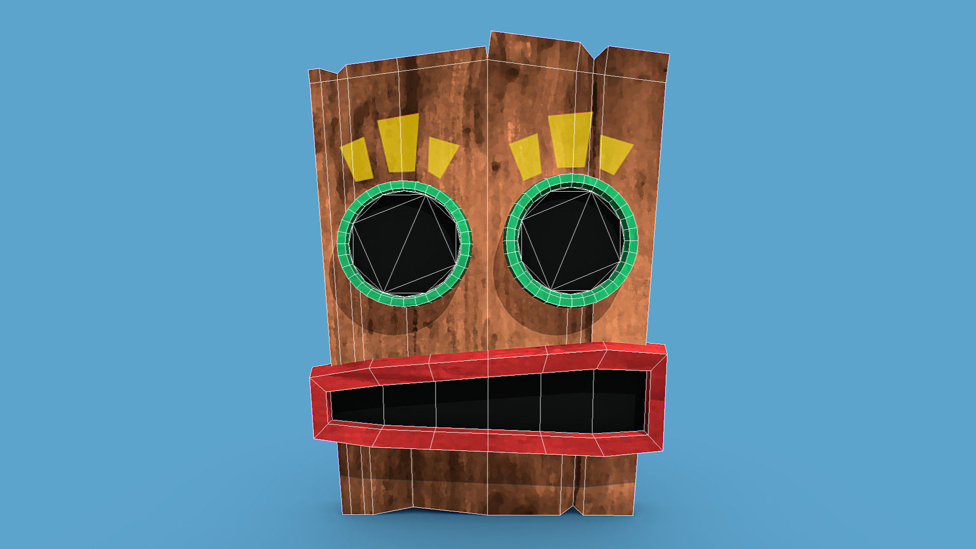 Low Poly Stylized Tribal Mask free VR / AR / low-poly 3D model | CGTrader