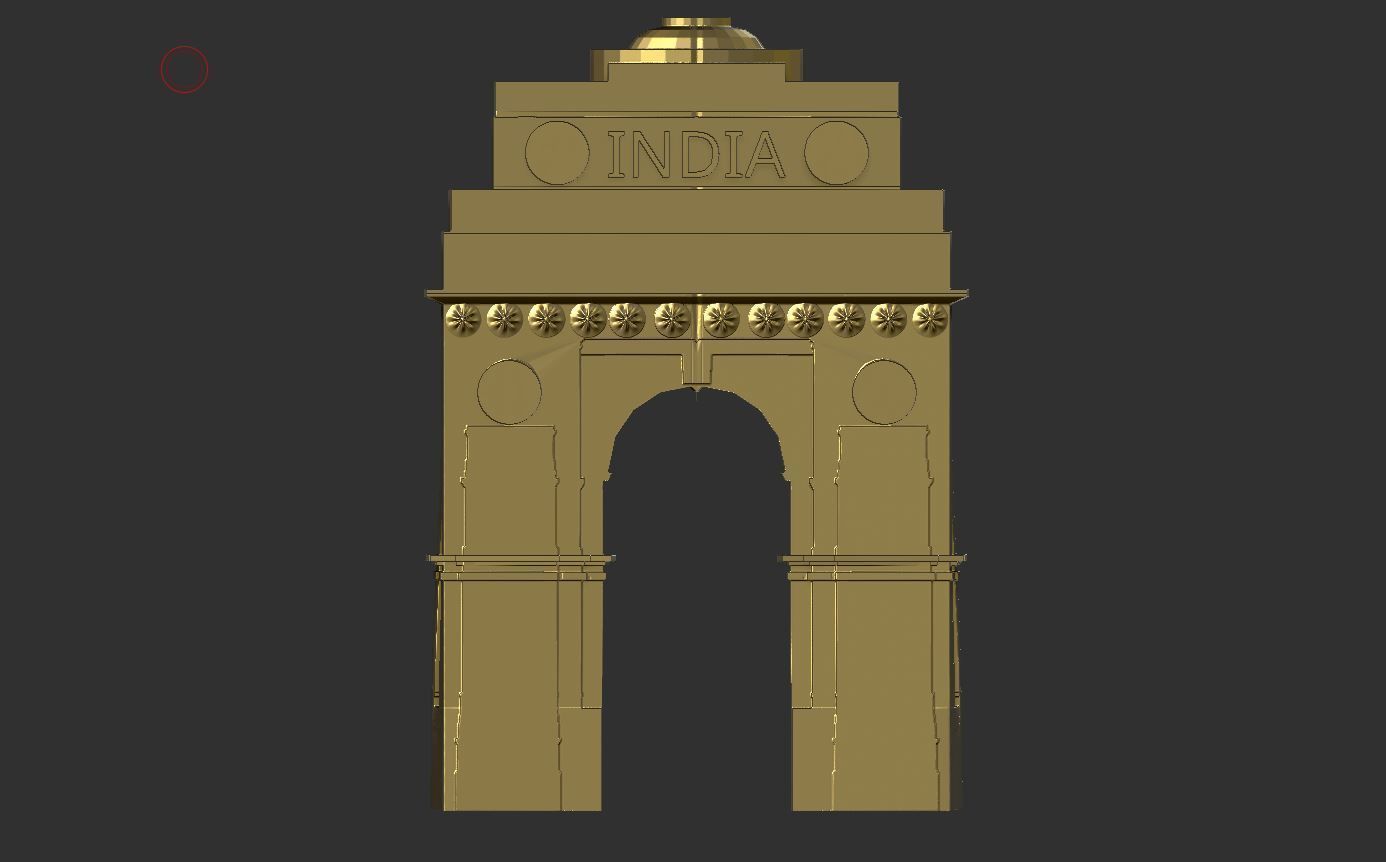 India gate printable 3D model | CGTrader