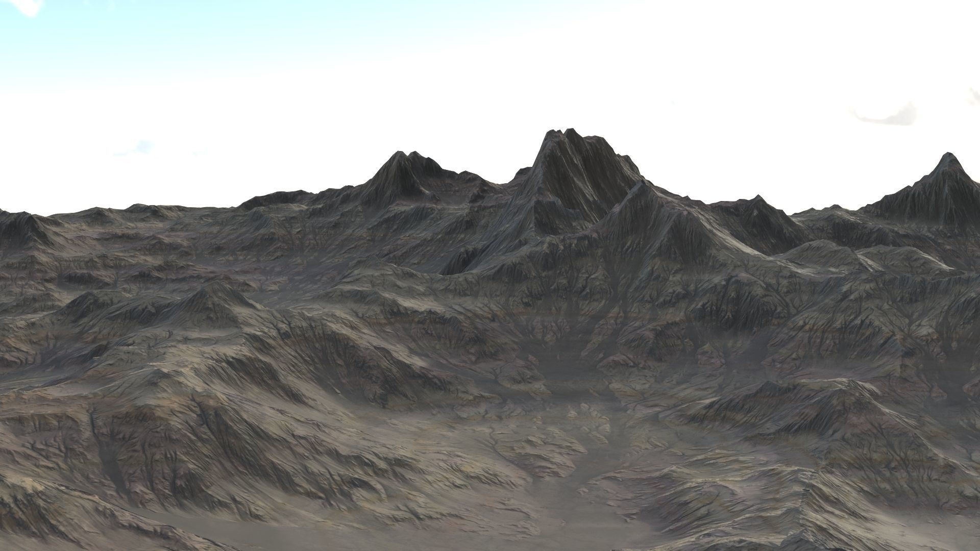 3D model Desert landscape 03 VR / AR / low-poly | CGTrader