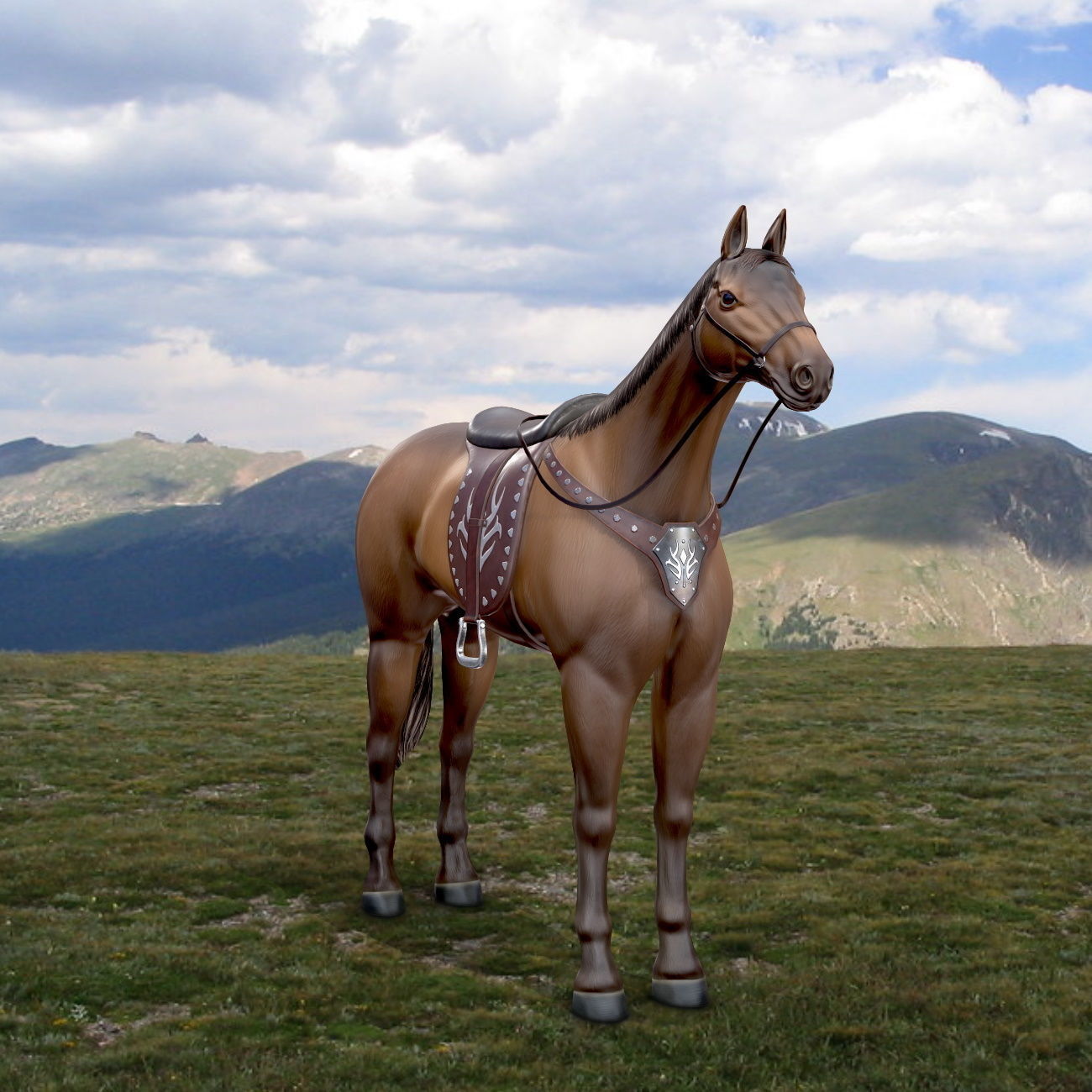 3D model Spirit Horse VR / AR / low-poly | CGTrader