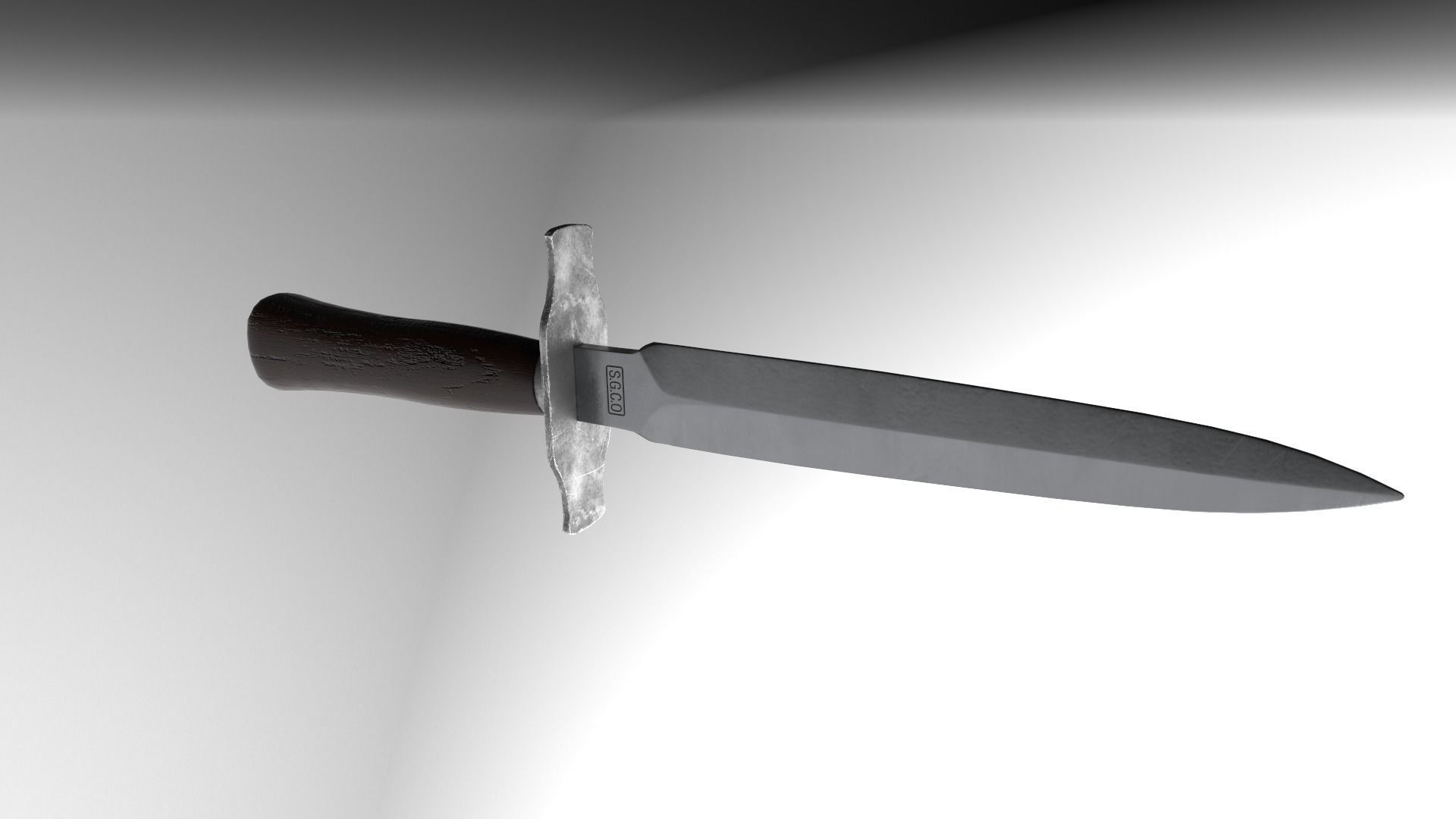 3D model French WWI Model 1916 Trench Dagger VR / AR / low-poly | CGTrader