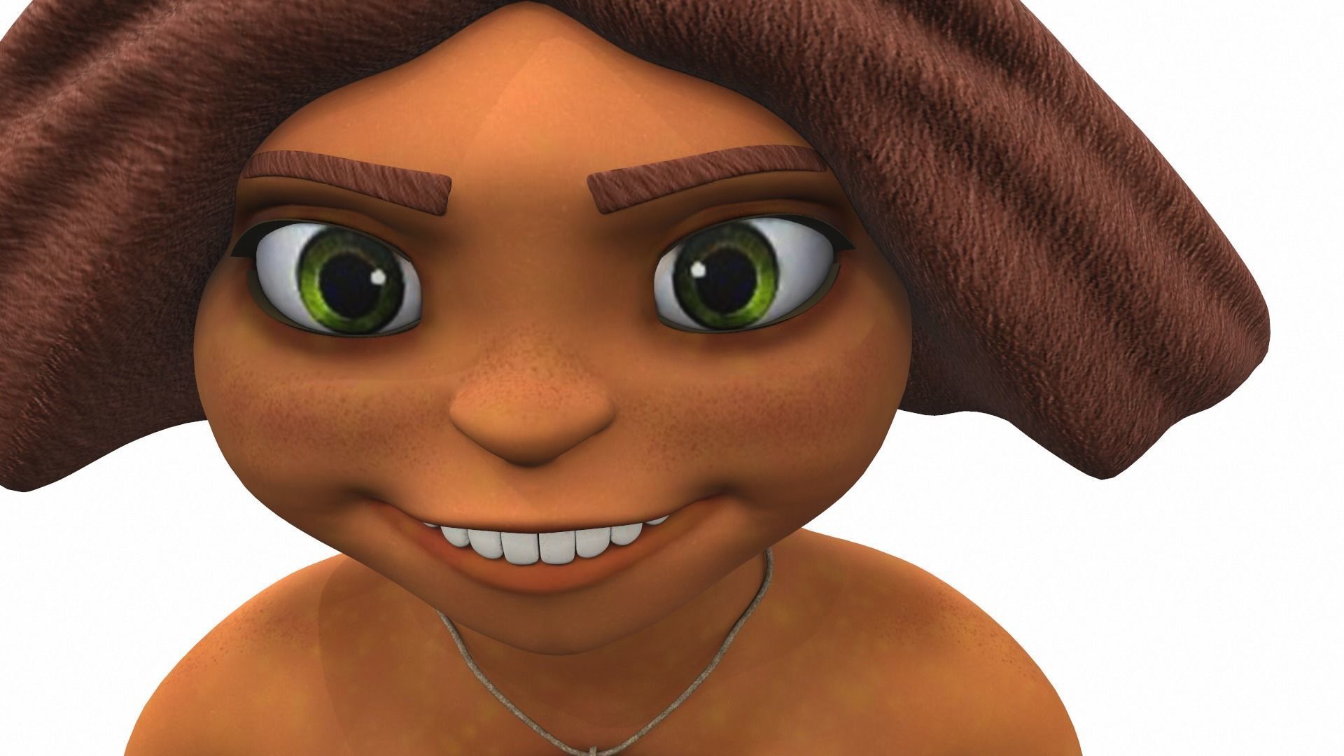 Eep Crood - female cartoon character of the Croods 3D model | CGTrader