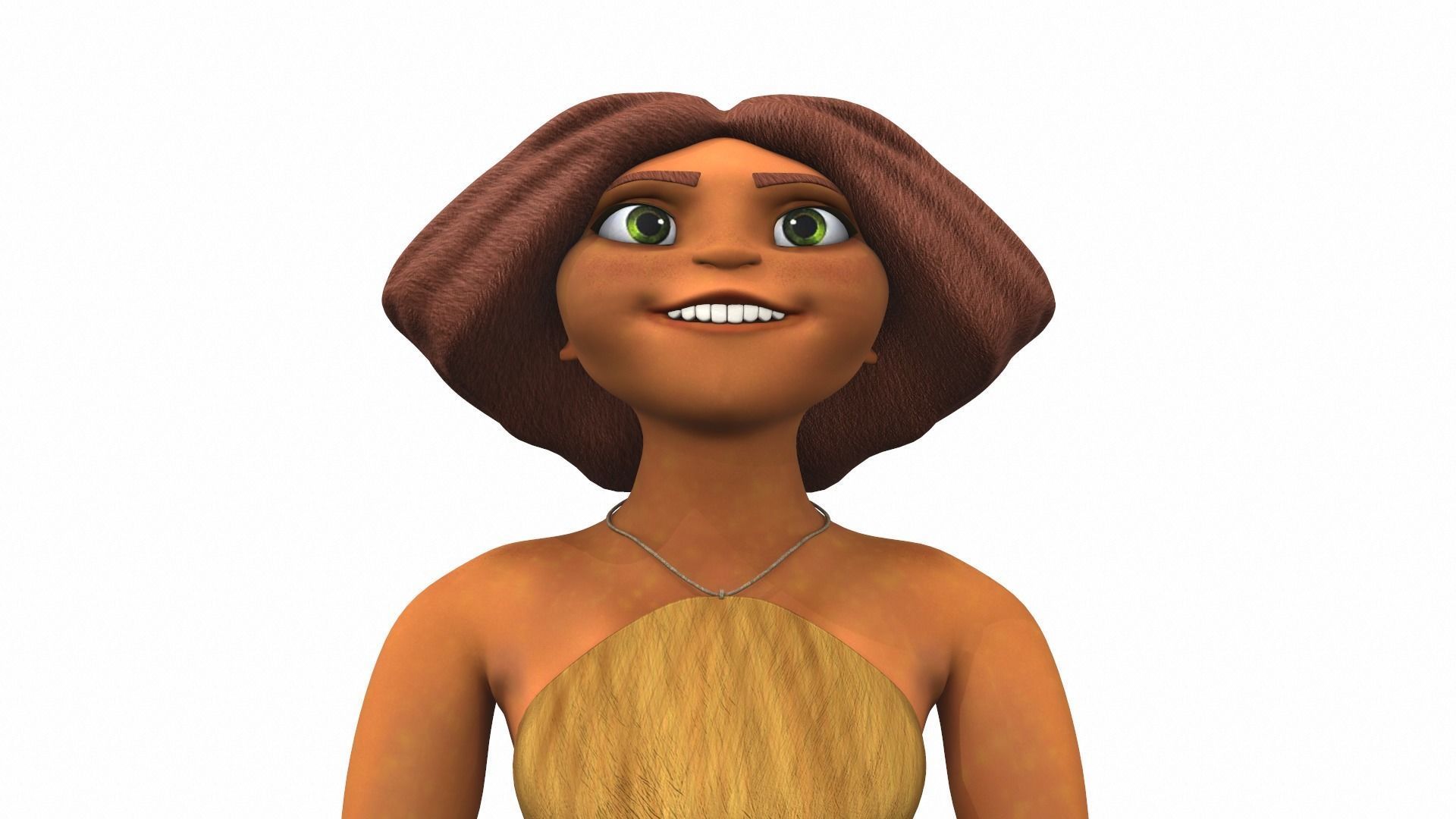Eep Crood - female cartoon character of the Croods 3D model | CGTrader