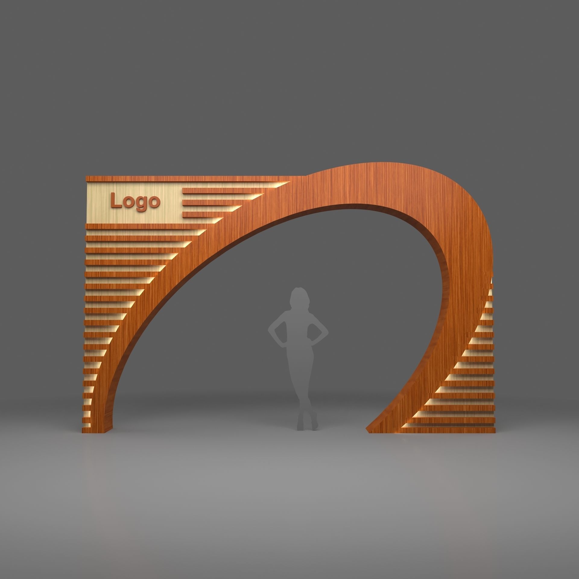 Entry arch 3D model | CGTrader
