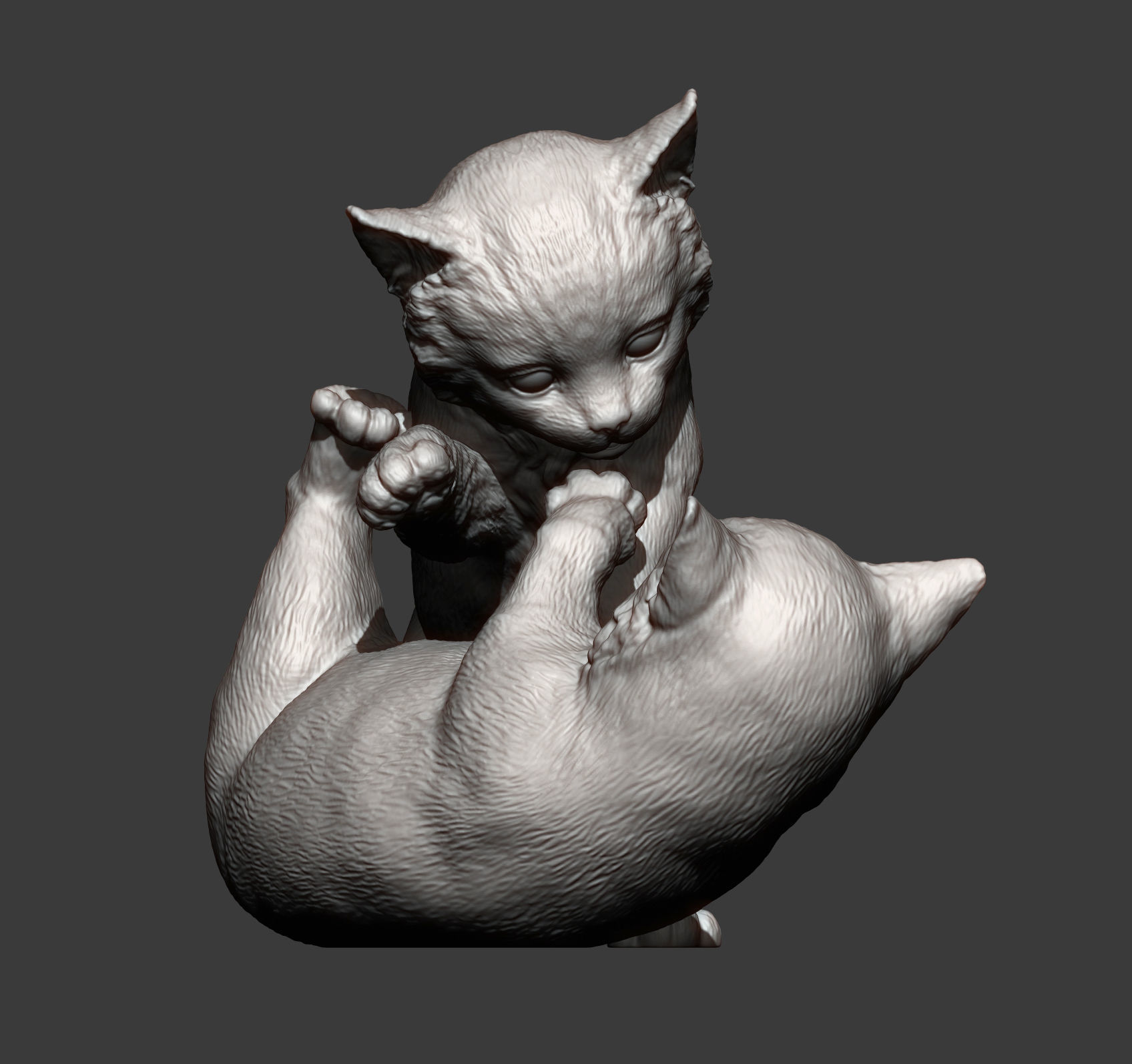 Kittens play 3D model 3D printable | CGTrader