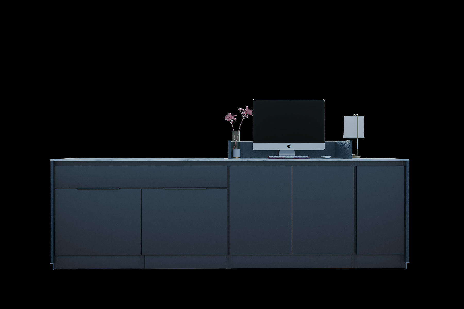 STORE CASHIER COUNTER 3D SCENE free 3D model | CGTrader