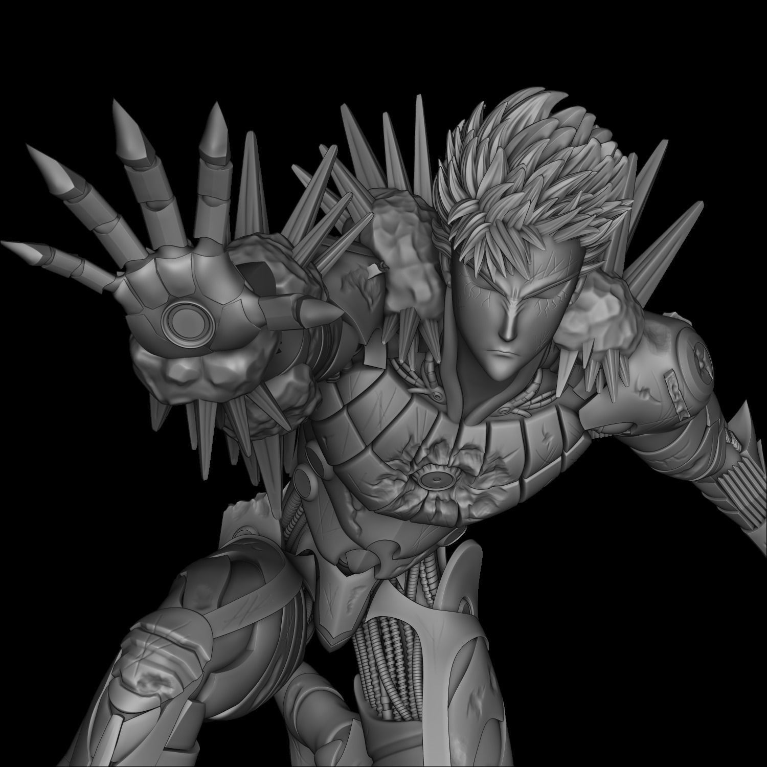 Genos and Tatsumaki - One Punch Man 3D model 3D printable | CGTrader