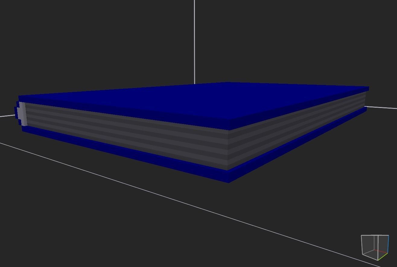 3D model blue book VR / AR / low-poly | CGTrader