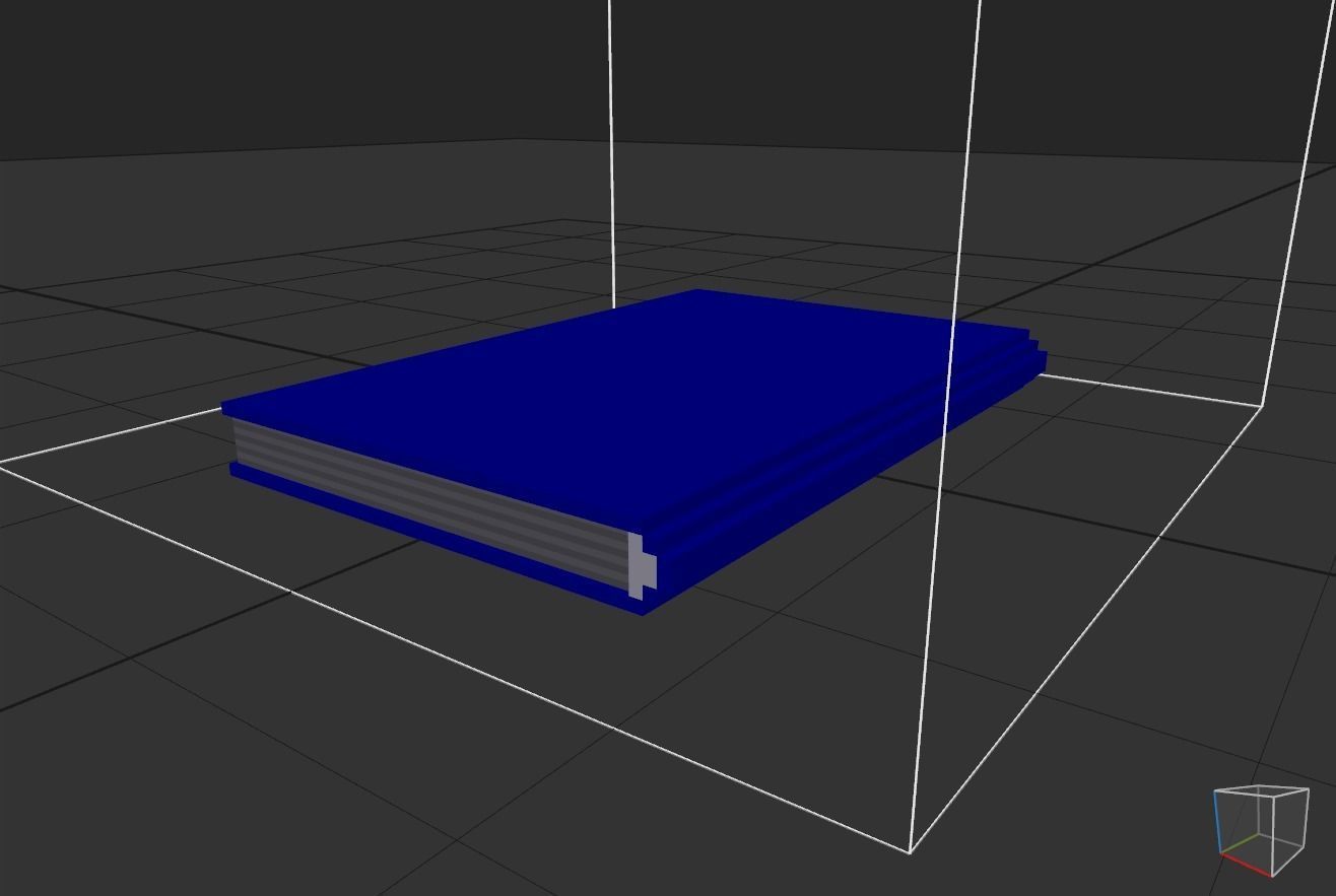 3D model blue book VR / AR / low-poly | CGTrader