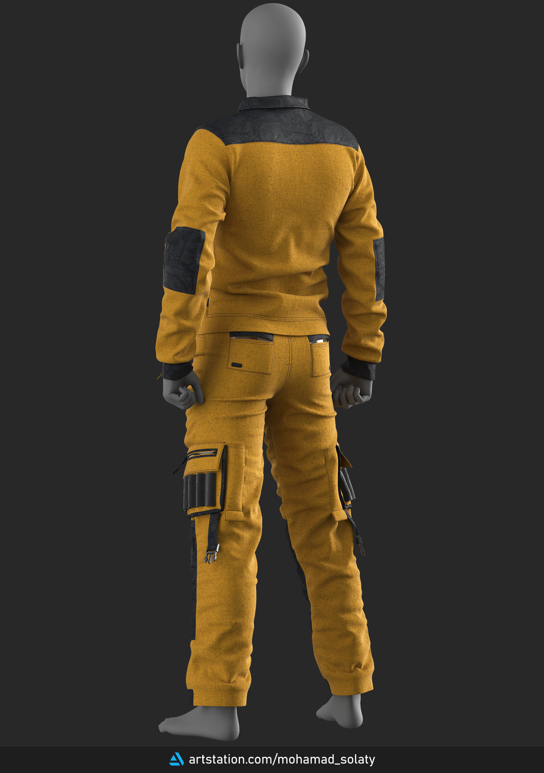 Mens Uniform - Marvelous Designer with Video Process 3D model | CGTrader