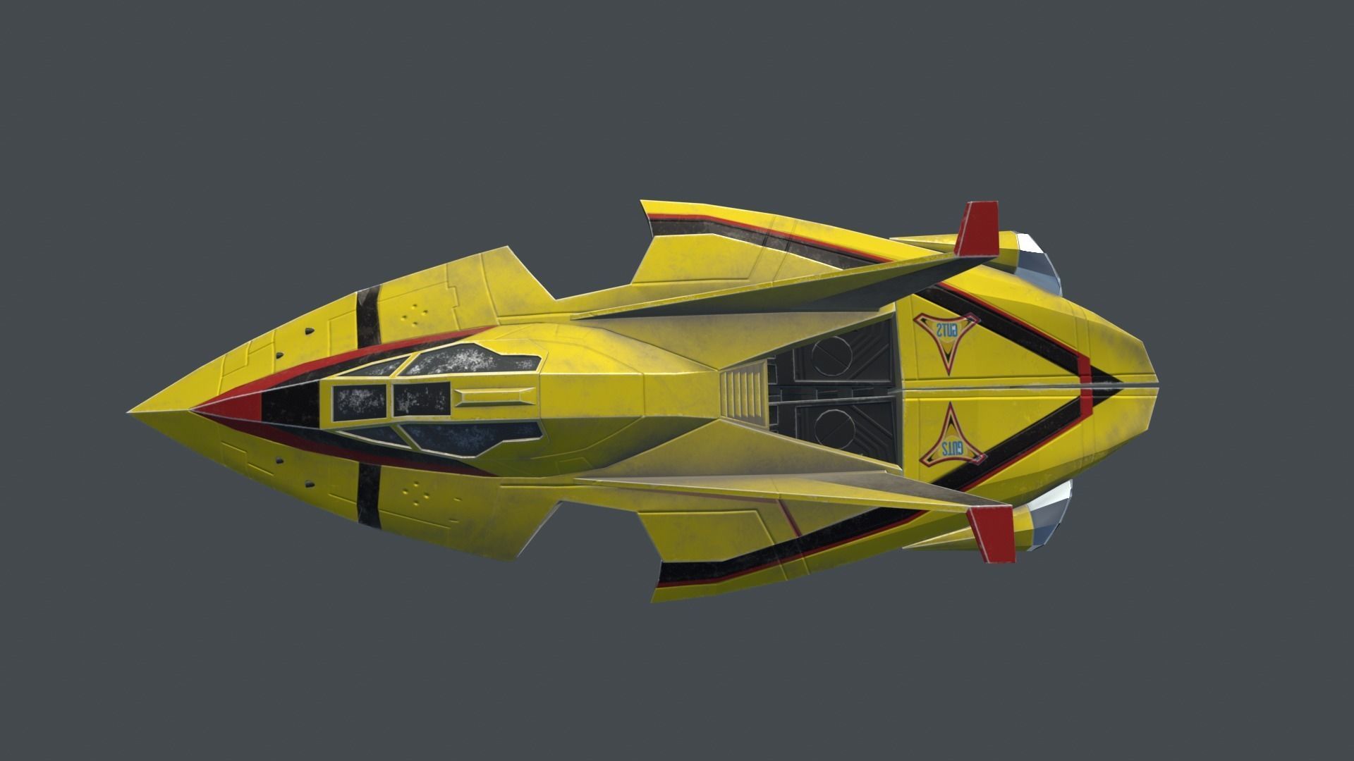 3D model GUTS WING 1 ultrman tiga plane aircraft VR / AR / low-poly ...