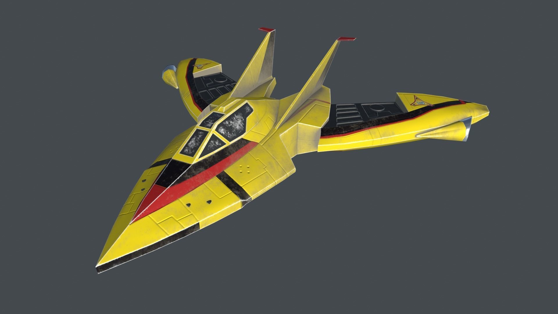 3D model GUTS WING 1 ultrman tiga plane aircraft VR / AR / low-poly ...