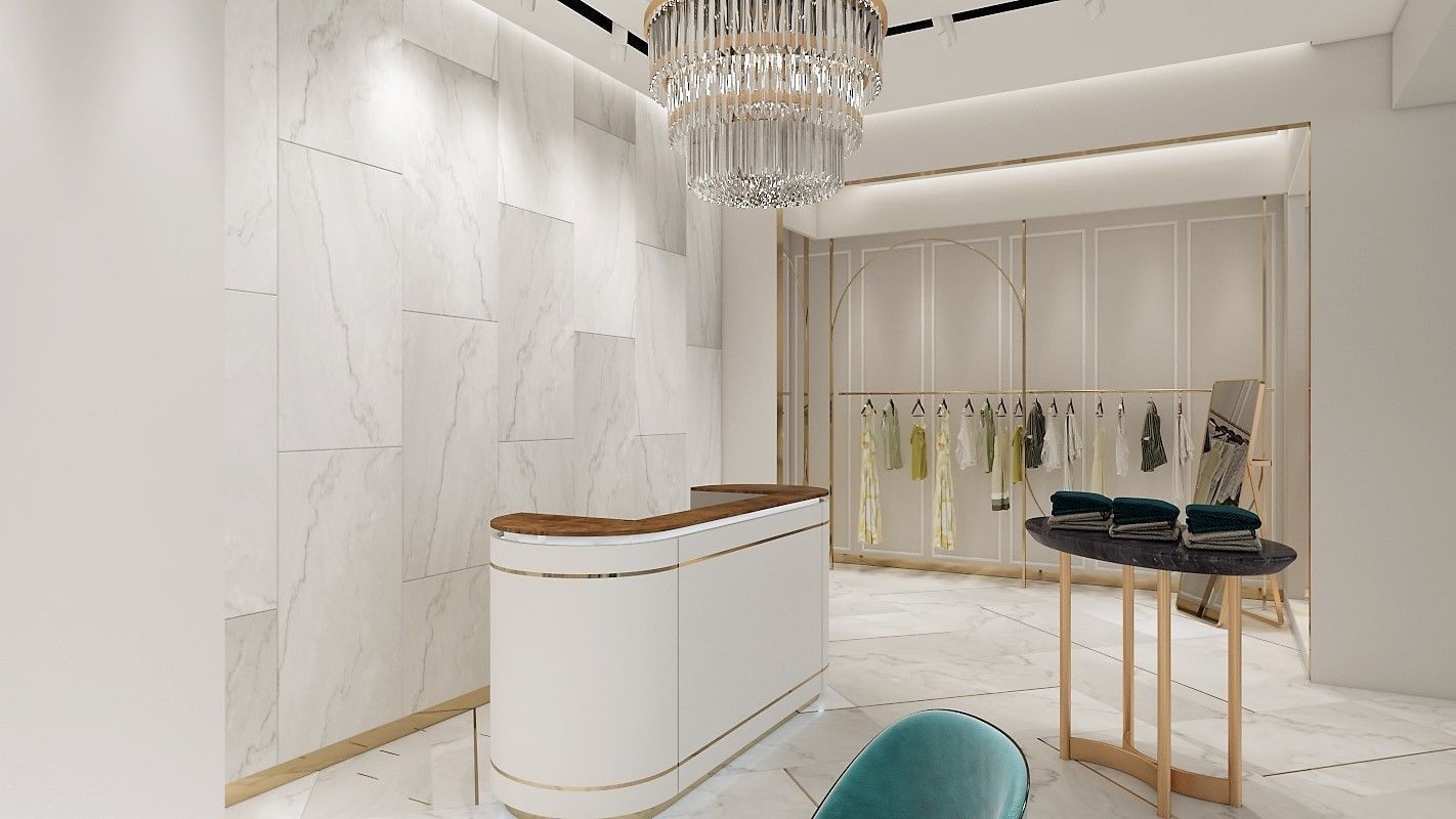 Luxury Clothes Store 3D Model Interior Scene 3D model | CGTrader