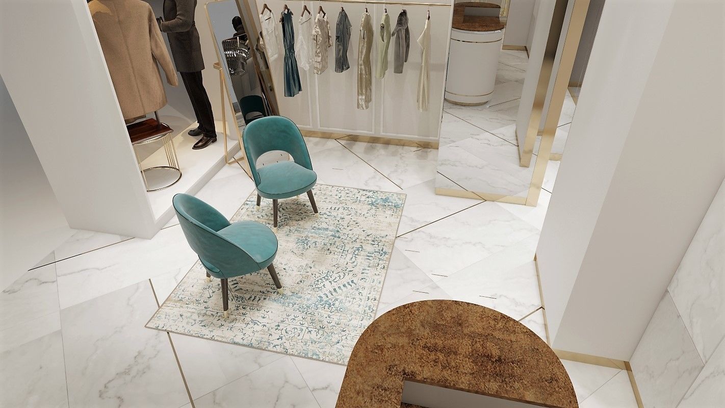 Luxury Clothes Store 3D Model Interior Scene 3D model | CGTrader