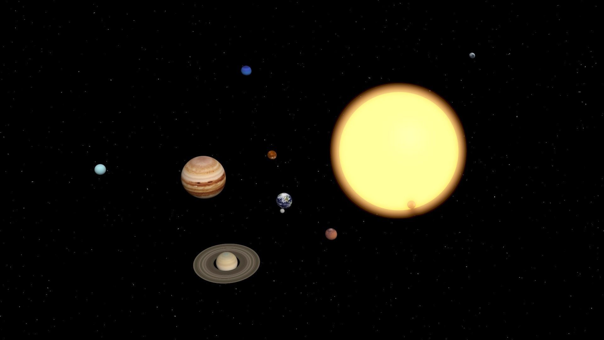 Solar System 3D model animated | CGTrader