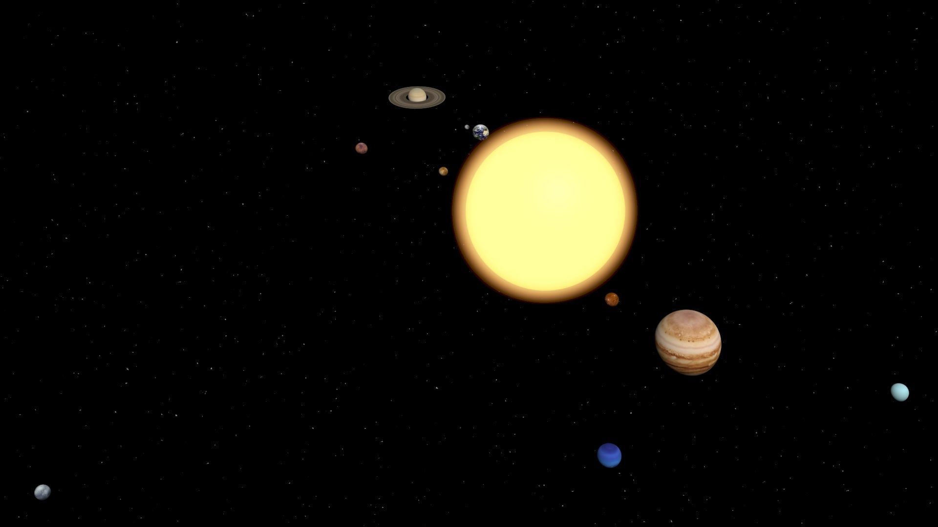 Solar System 3D model animated | CGTrader