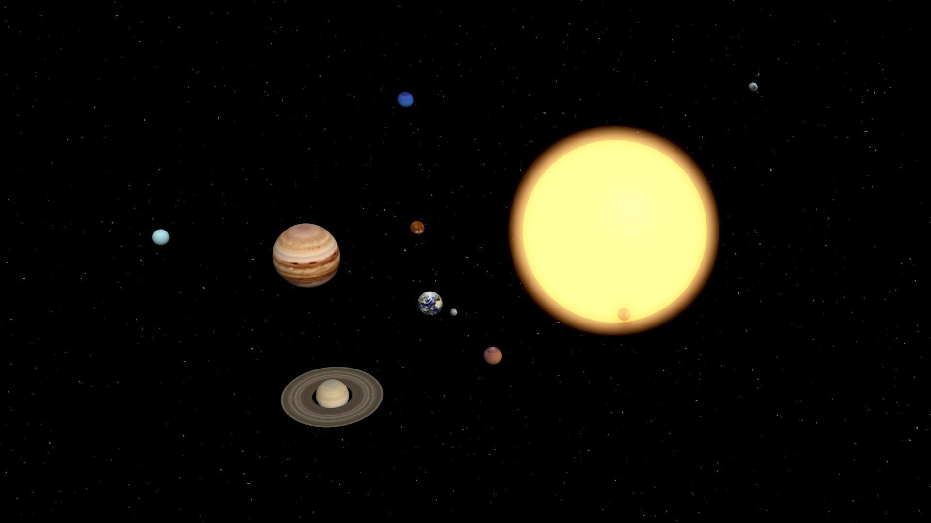 Solar System 3D model animated | CGTrader