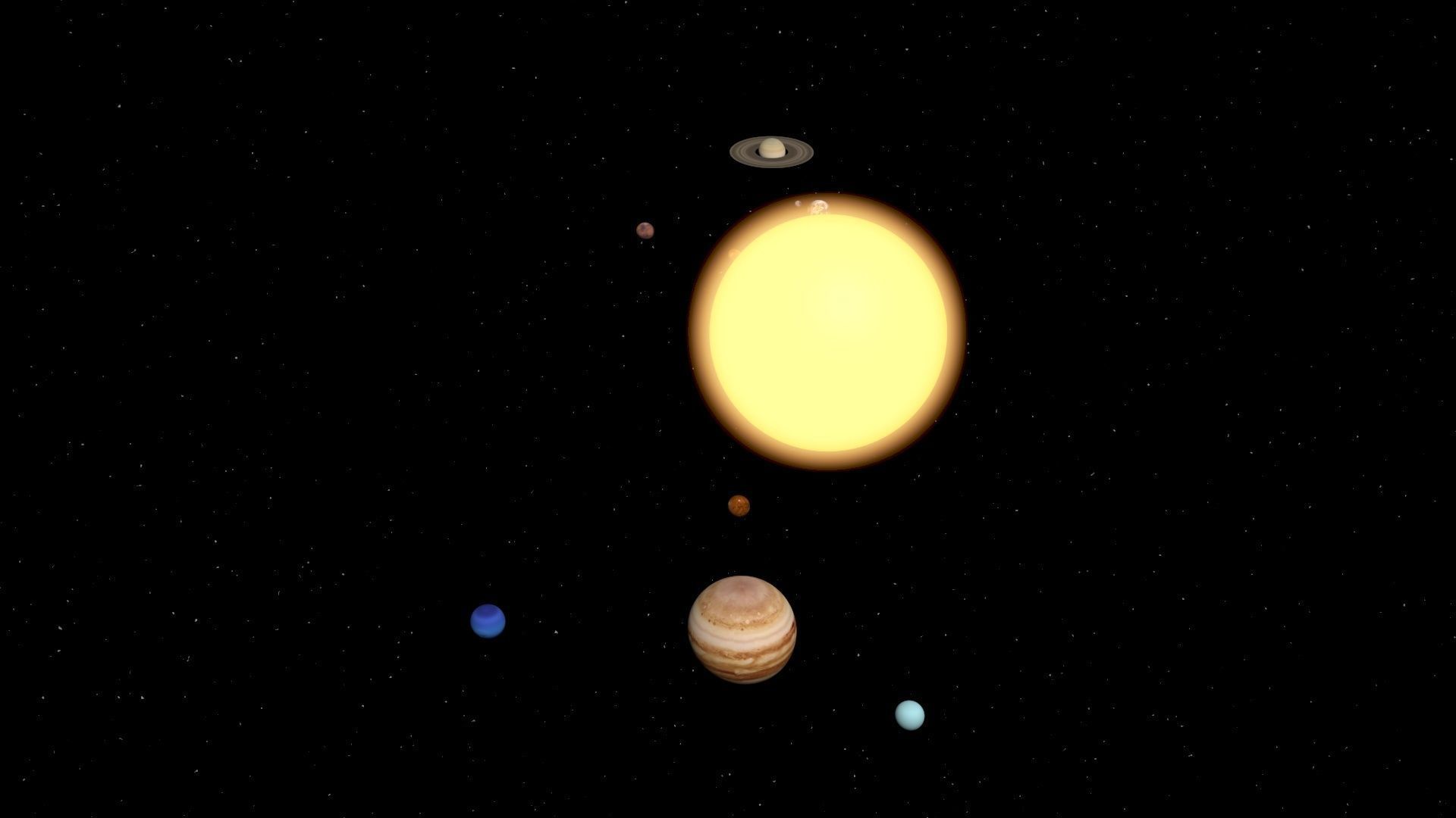 Solar System 3D model animated | CGTrader