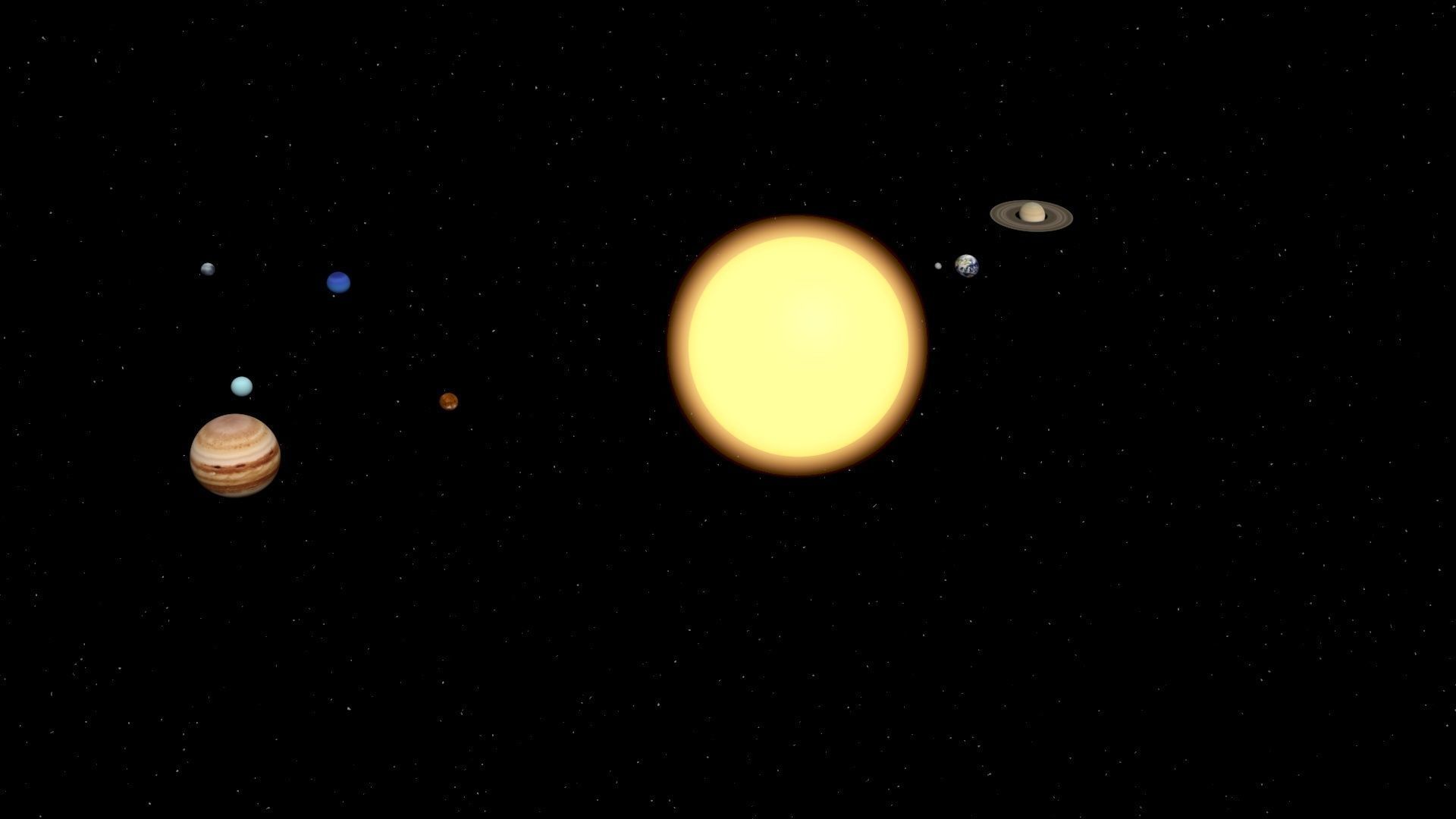 Solar System 3D model animated | CGTrader