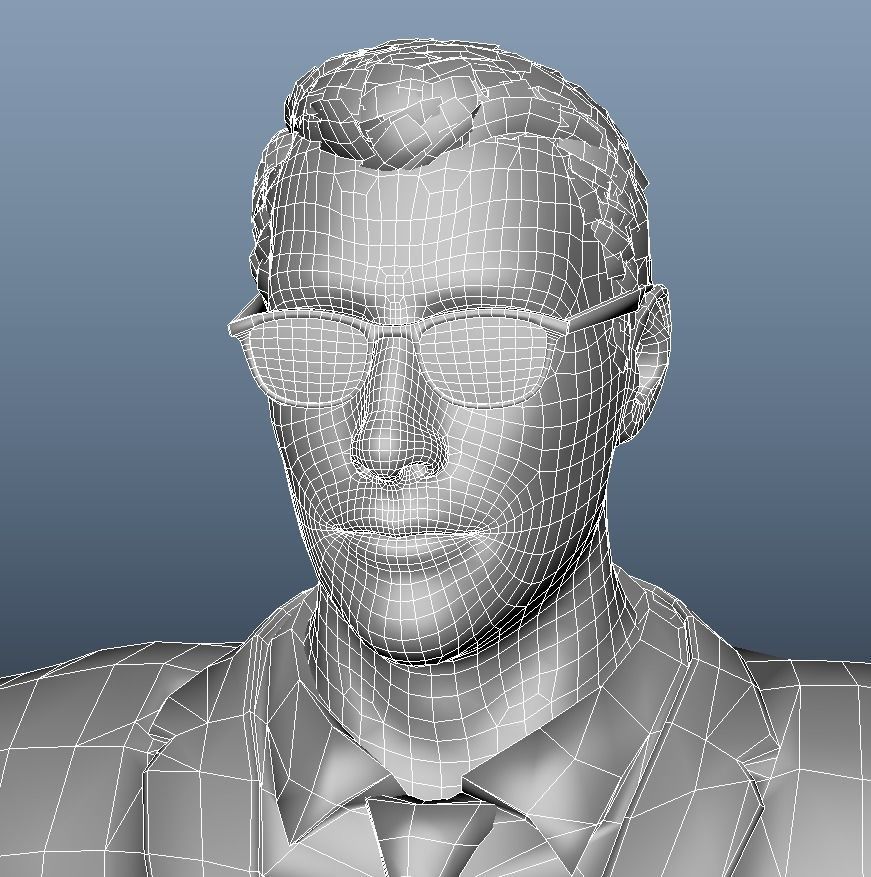 3D model Worker Supervisor Character Rigged VR / AR / low-poly | CGTrader