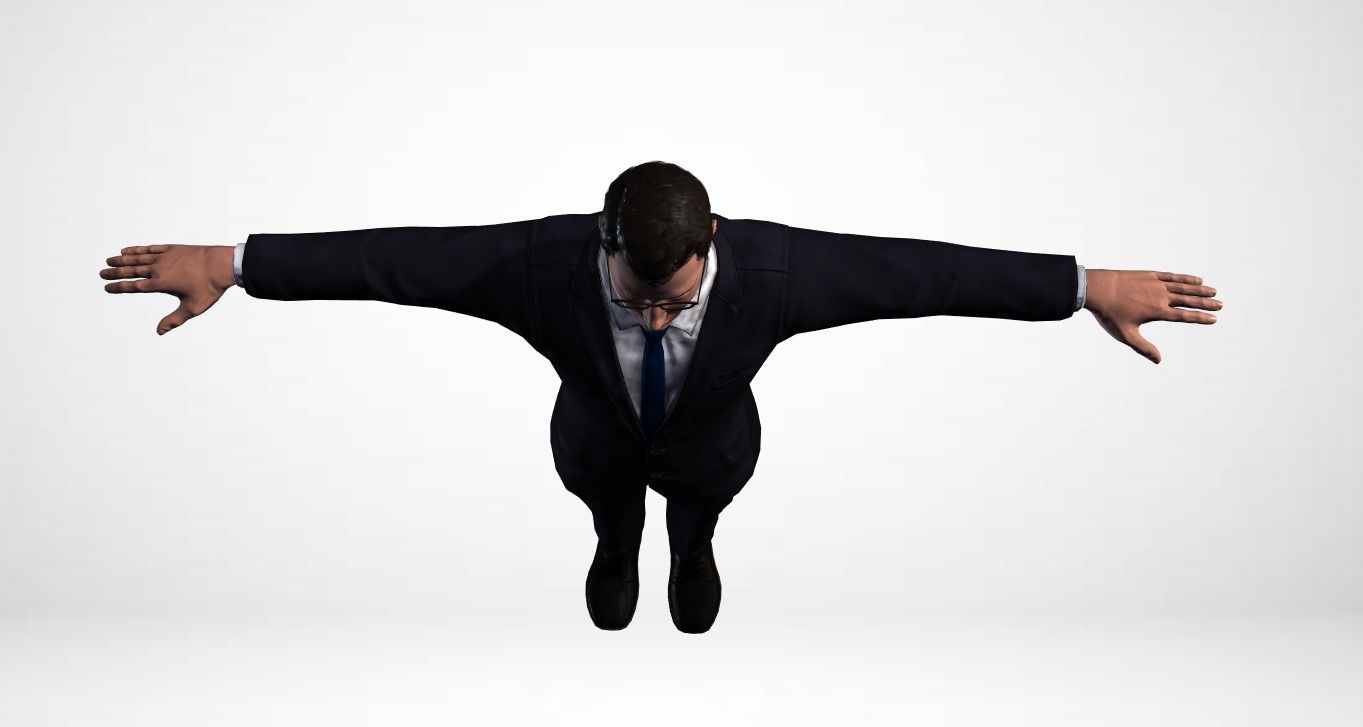 3D model Worker Supervisor Character Rigged VR / AR / low-poly | CGTrader