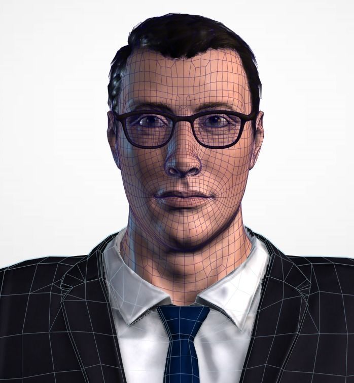 3D model Worker Supervisor Character Rigged VR / AR / low-poly | CGTrader