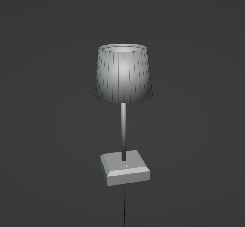 Low Poly Lamp table with shade free VR / AR / low-poly 3D model | CGTrader