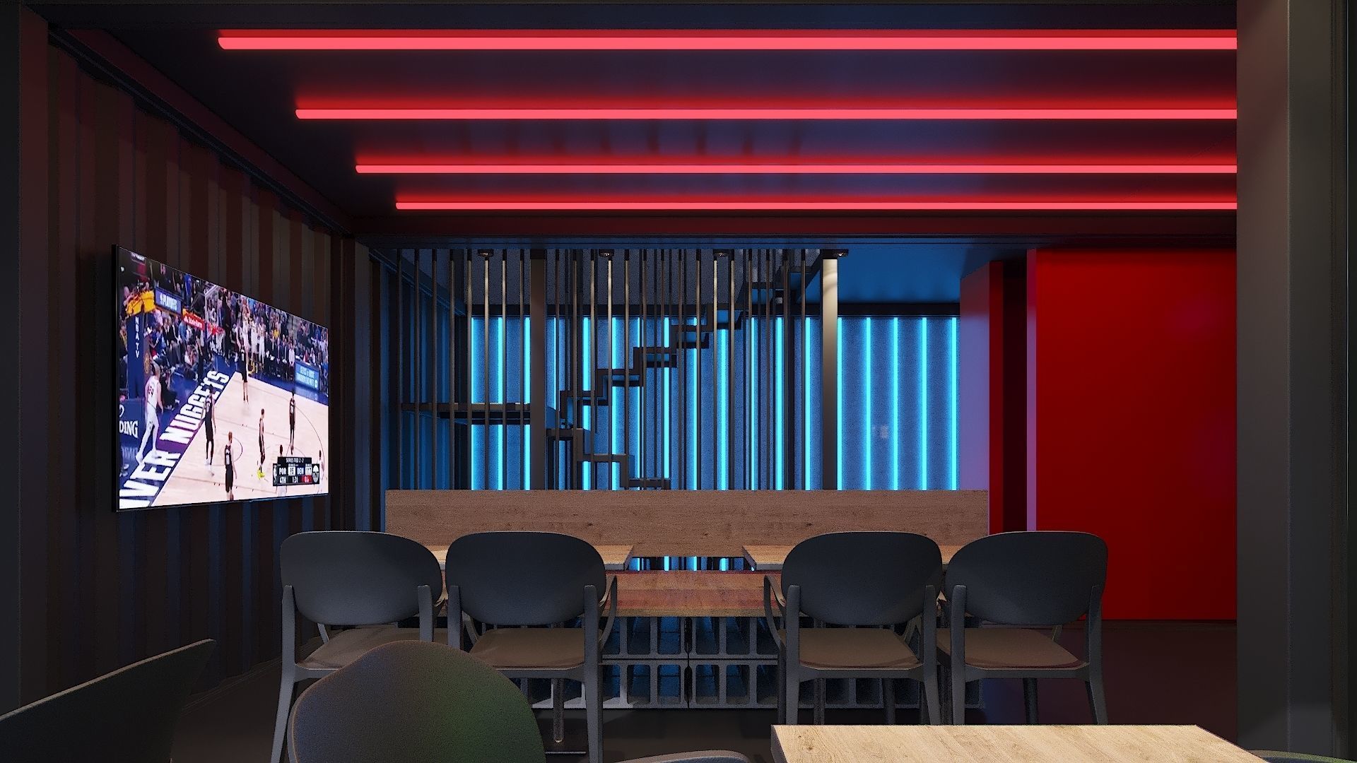 Container Sports Bar 3D Model Scene 3D model | CGTrader