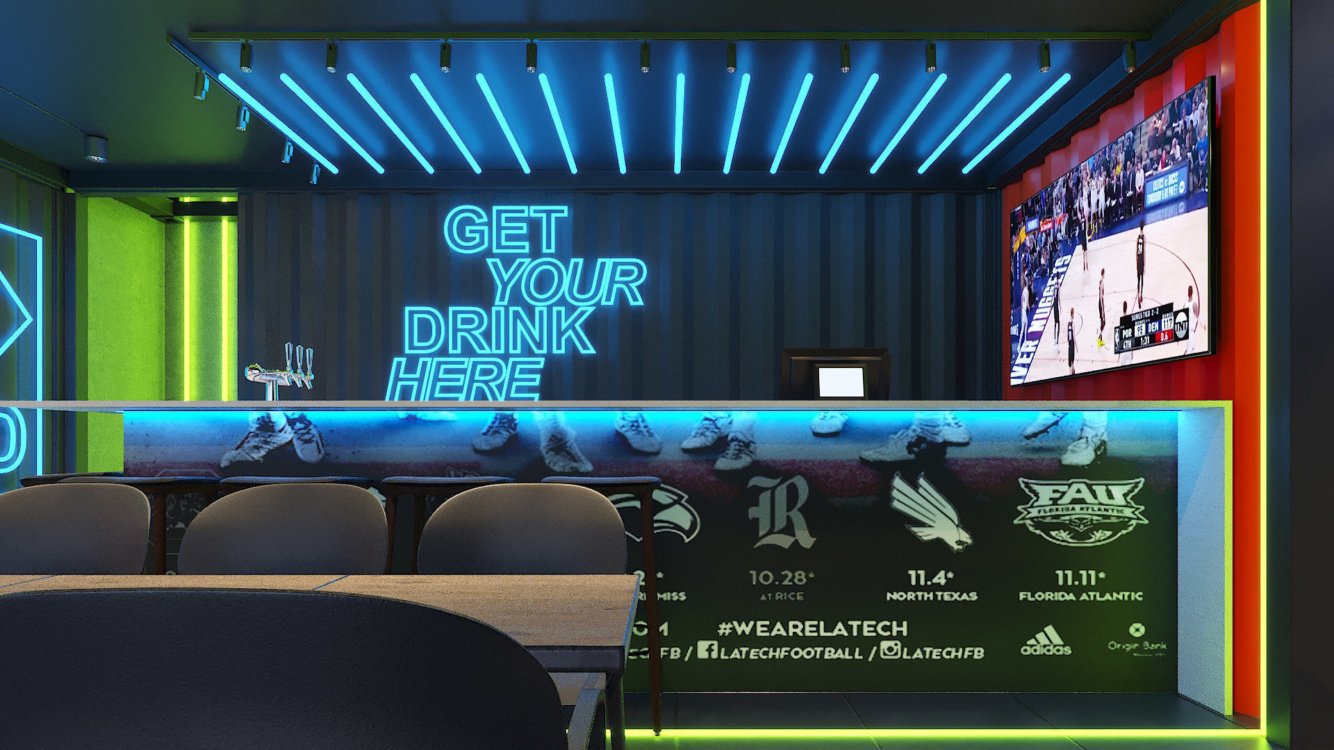 Container Sports Bar 3D Model Scene 3D model | CGTrader