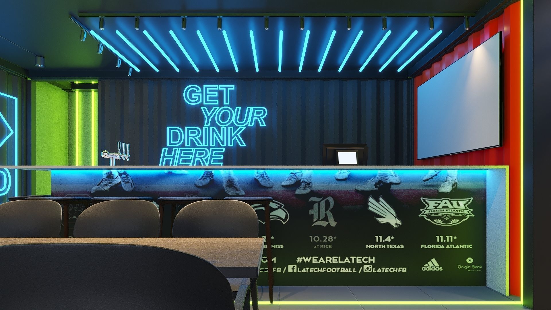 Container Sports Bar 3D Model Scene 3D model | CGTrader