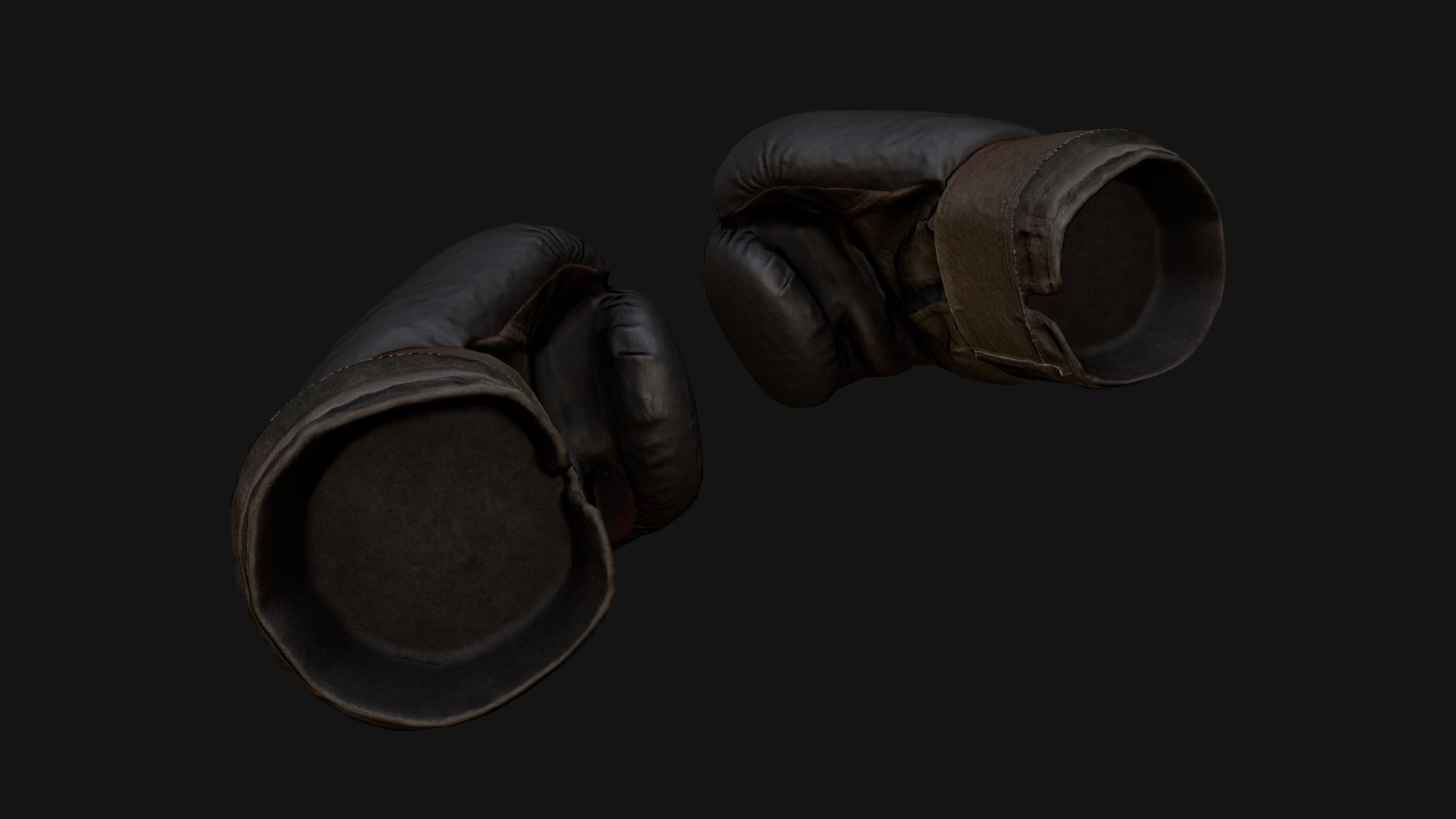 3D model Boxing Gloves Black VR / AR / low-poly | CGTrader