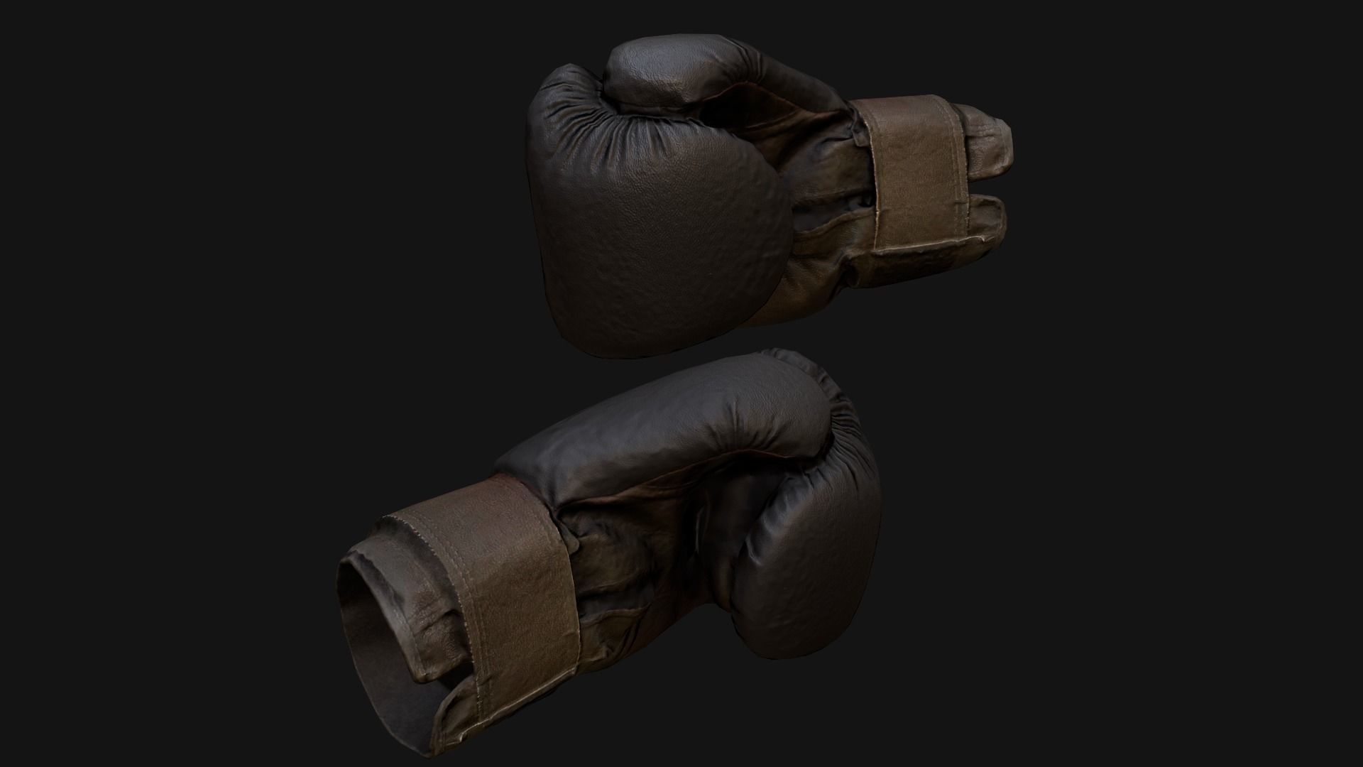 3D model Boxing Gloves Black VR / AR / low-poly | CGTrader