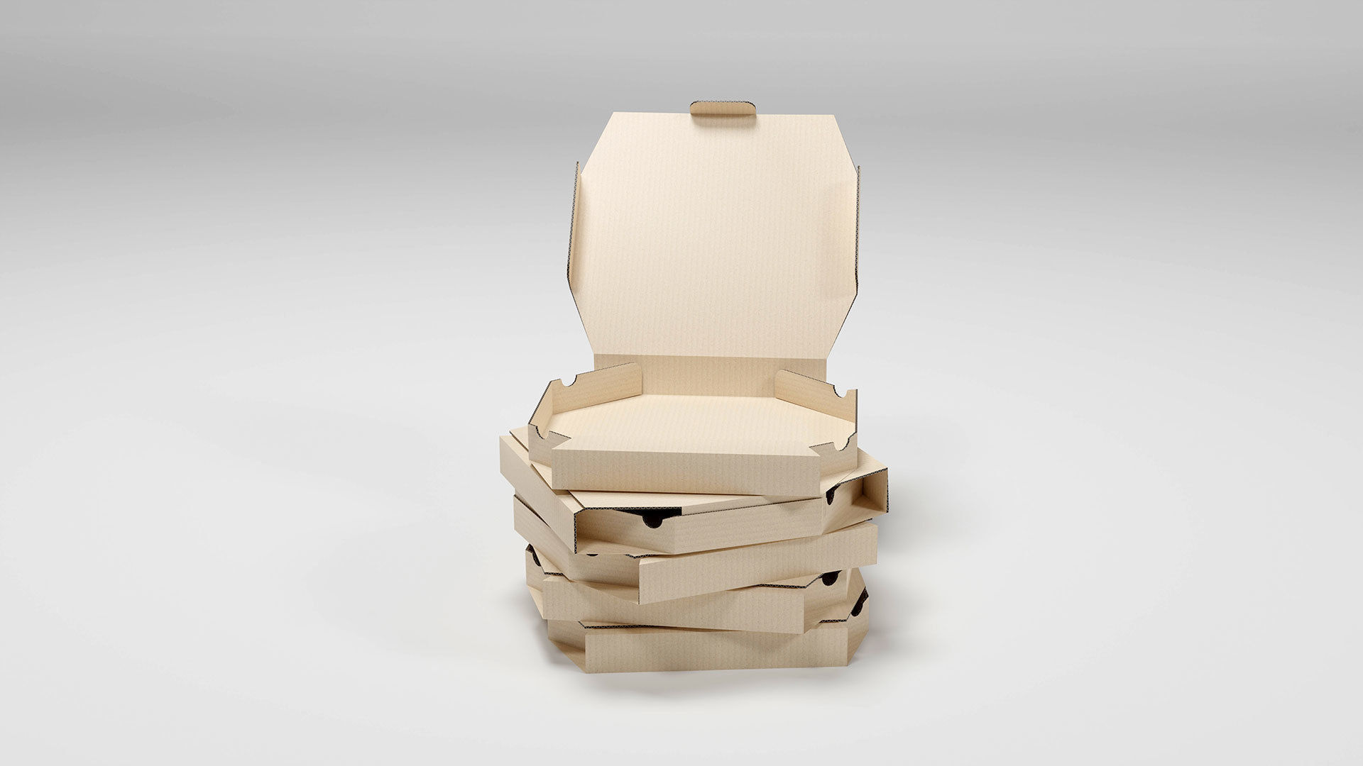 3D model Pizza box package 3d model VR / AR / low-poly rigged animated ...