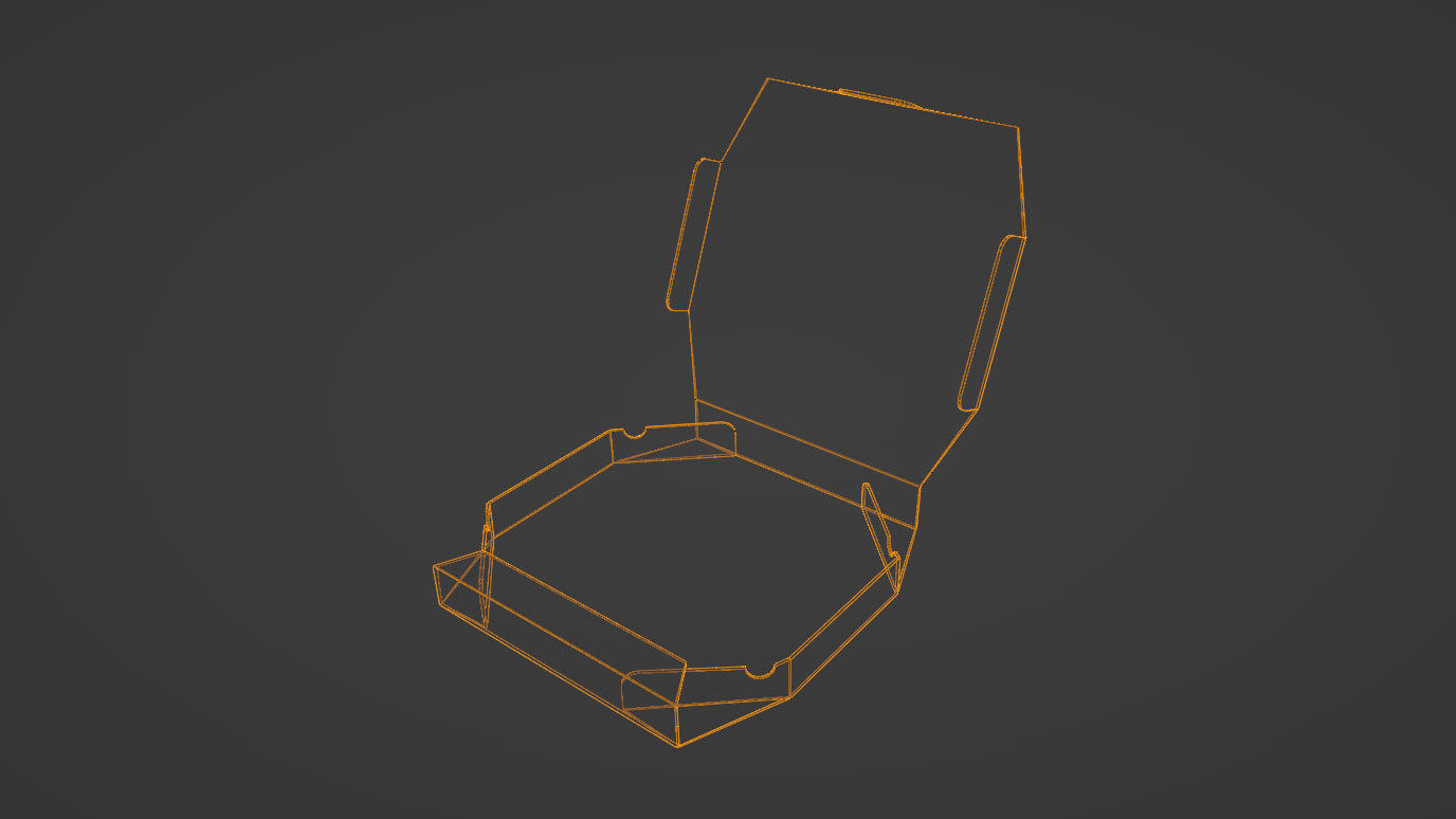3D model Pizza box package 3d model VR / AR / low-poly rigged animated ...