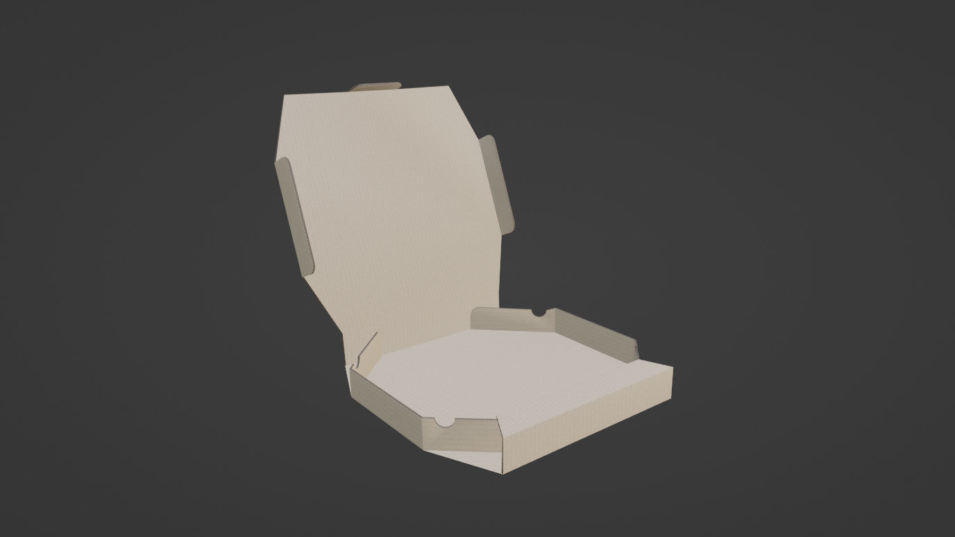3D model Pizza box package 3d model VR / AR / low-poly rigged animated ...