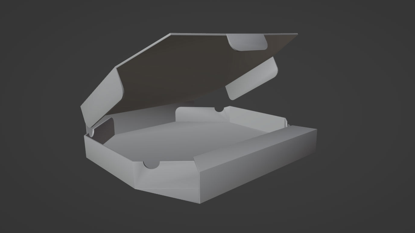 3D model Pizza box package 3d model VR / AR / low-poly rigged animated ...
