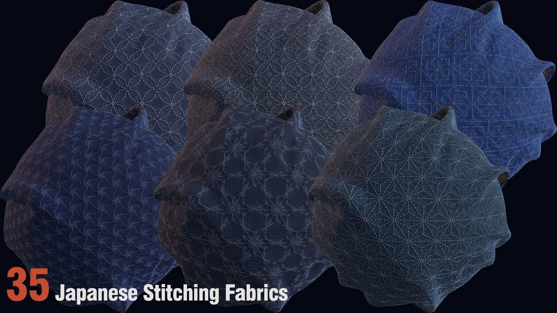 35 Japanese Stitching Fabrics Texture | CGTrader