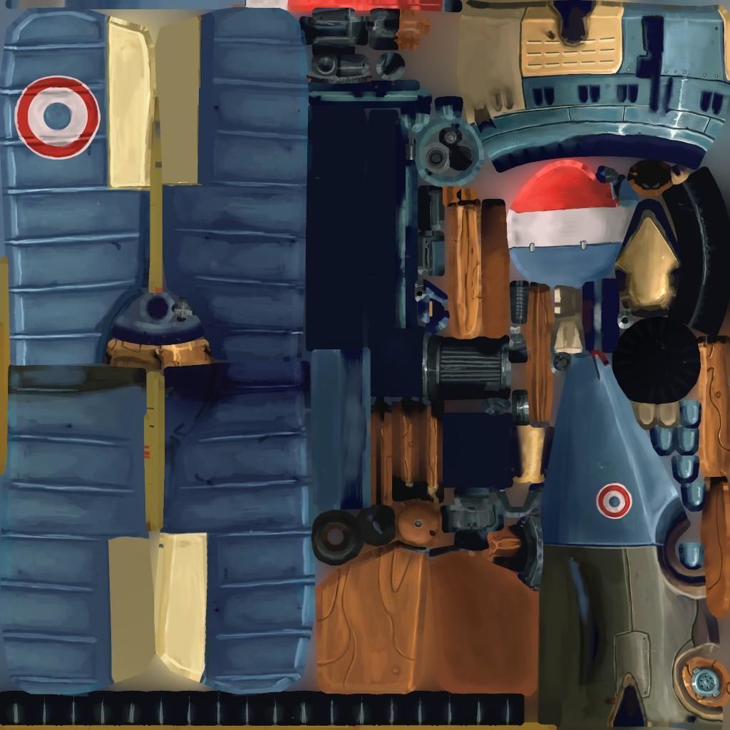 3D model Stylized WW1 Plane VR / AR / low-poly | CGTrader
