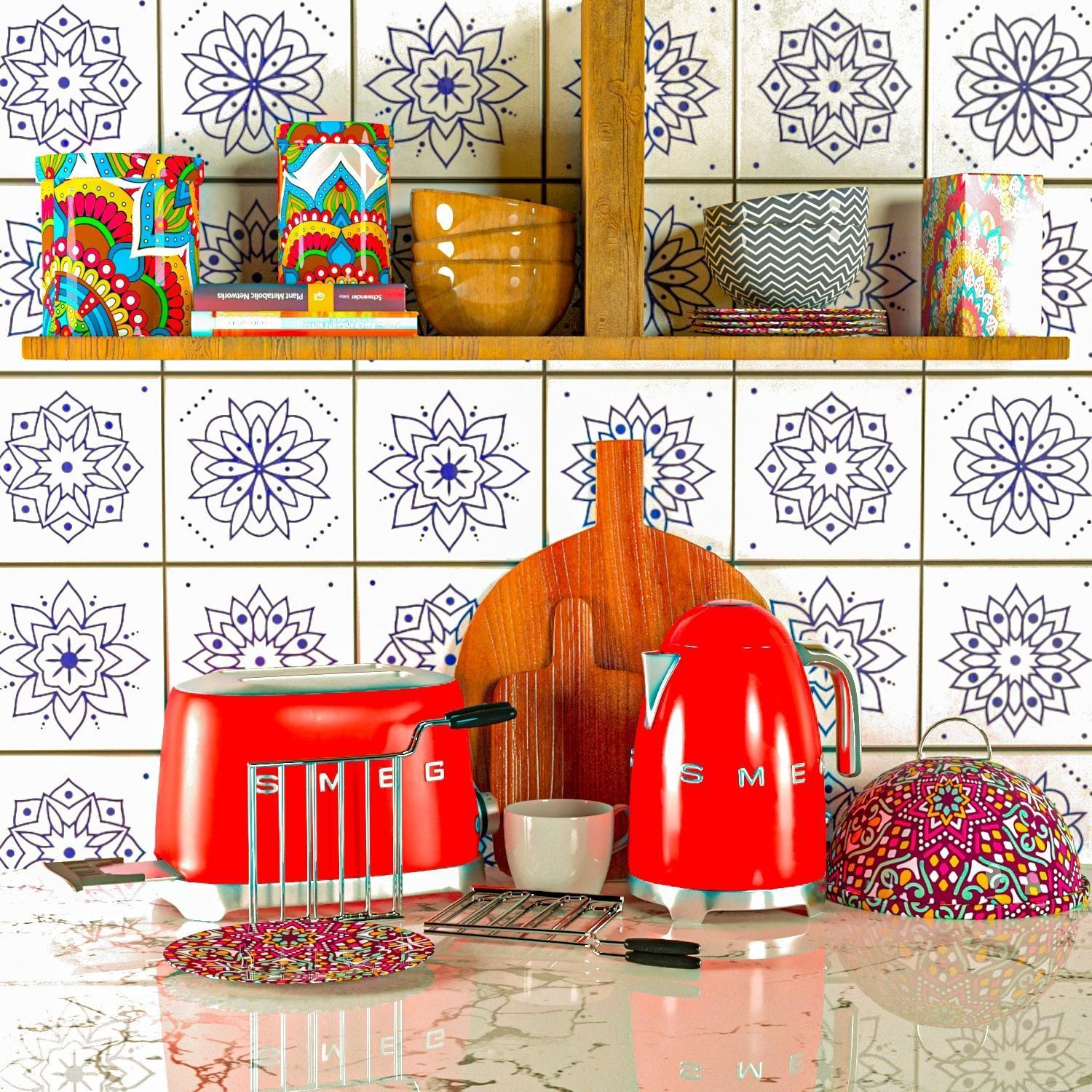 Collection SMEG sme electric kettle 3D model | CGTrader