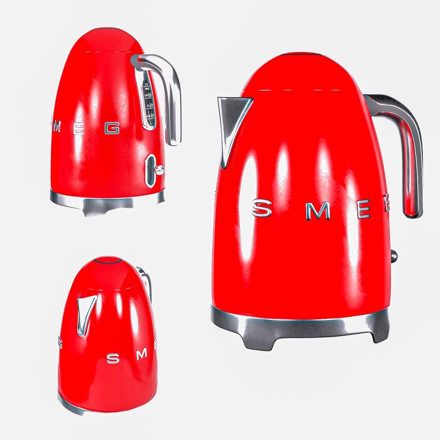 Collection SMEG sme electric kettle 3D model | CGTrader