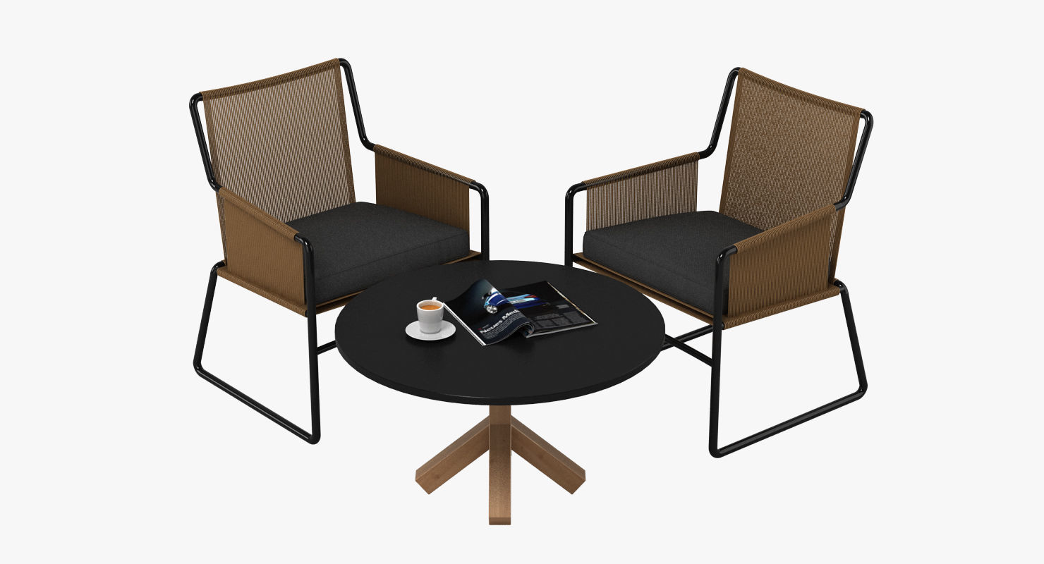 Flexform Harp Set 3D model | CGTrader