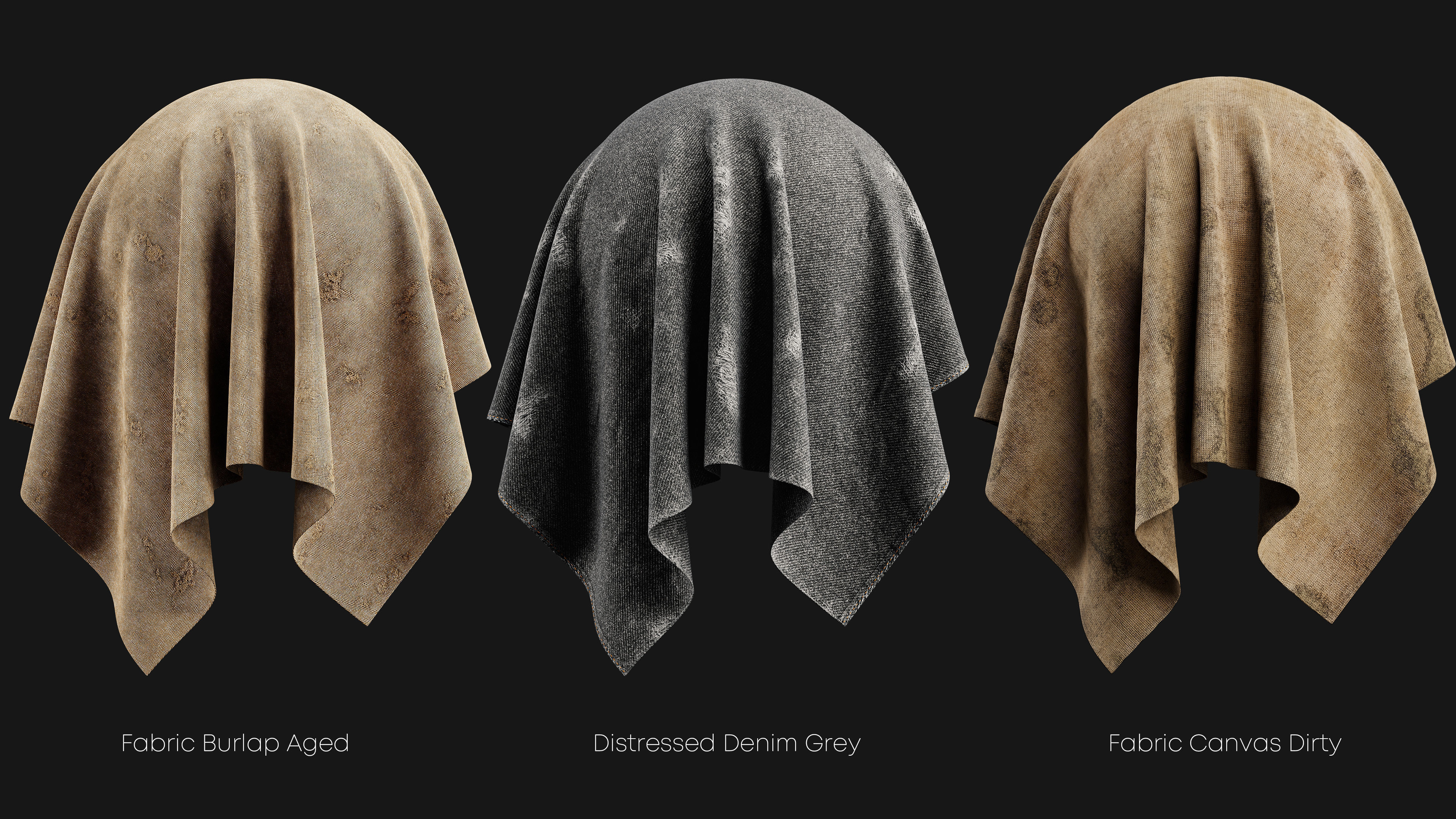 High-Detailed Fabric Smart Materials vol 02 3D model | CGTrader